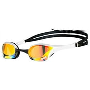 Arena Python Swim Goggles, Men/Women, Copper-White Mirror Lens, UV ...