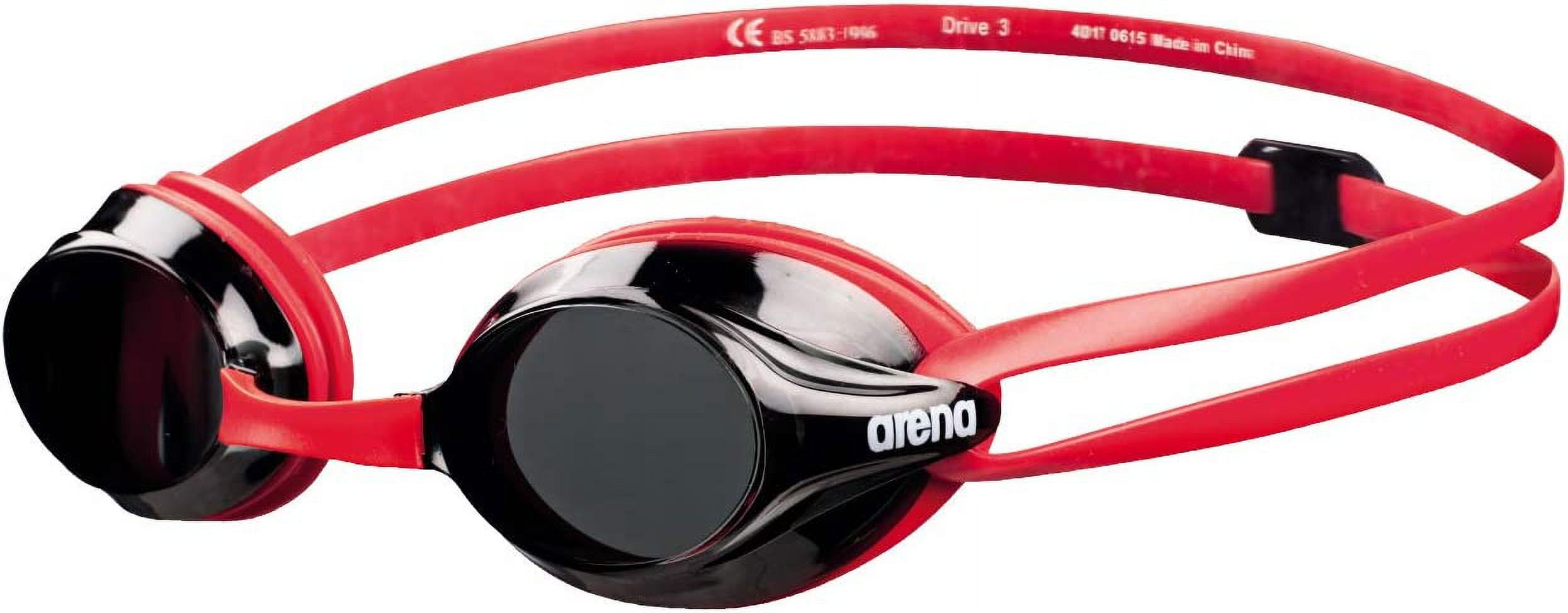 Arena Drive 3 Swim Goggles Red / Smoke - Walmart.com