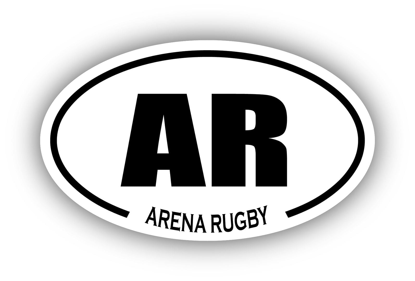 Arena Rugby AR Oval Bumper Sticker 3M Vinyl Decal 3 in x 5 in - Walmart.com
