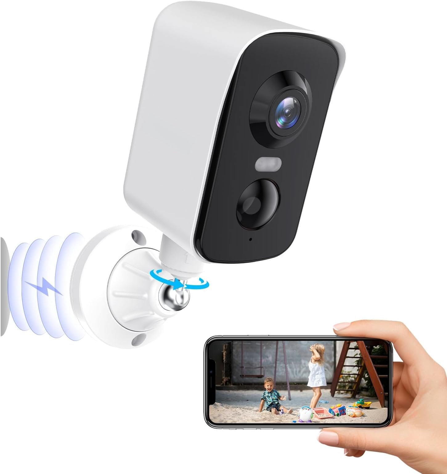 Arenti 340? Pan Camera Outdoor , 3MP Camera for , Full-Color Night ...