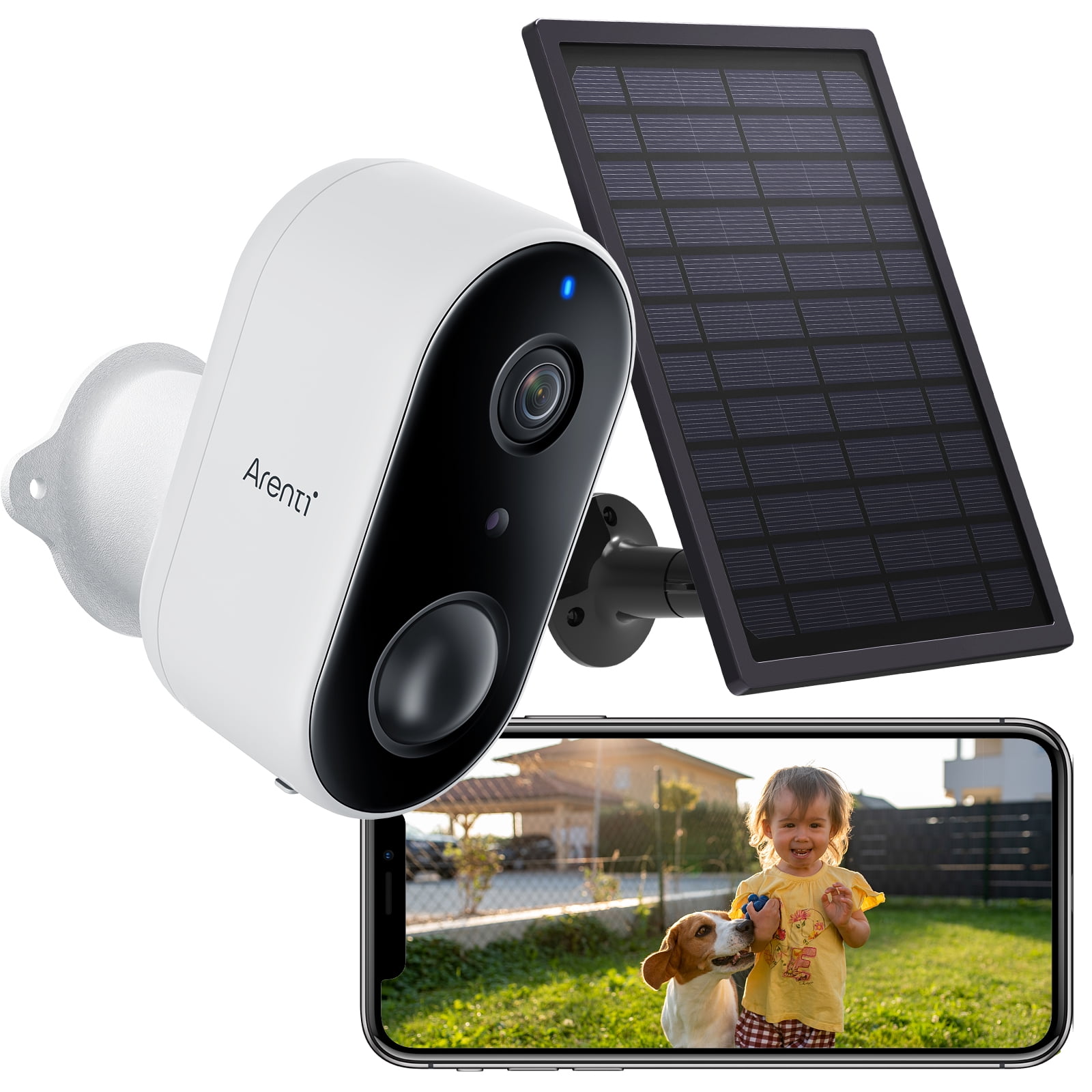 Arenti Wireless Outdoor Security Camera, GO1 Wifi Rechargeable Battery ...
