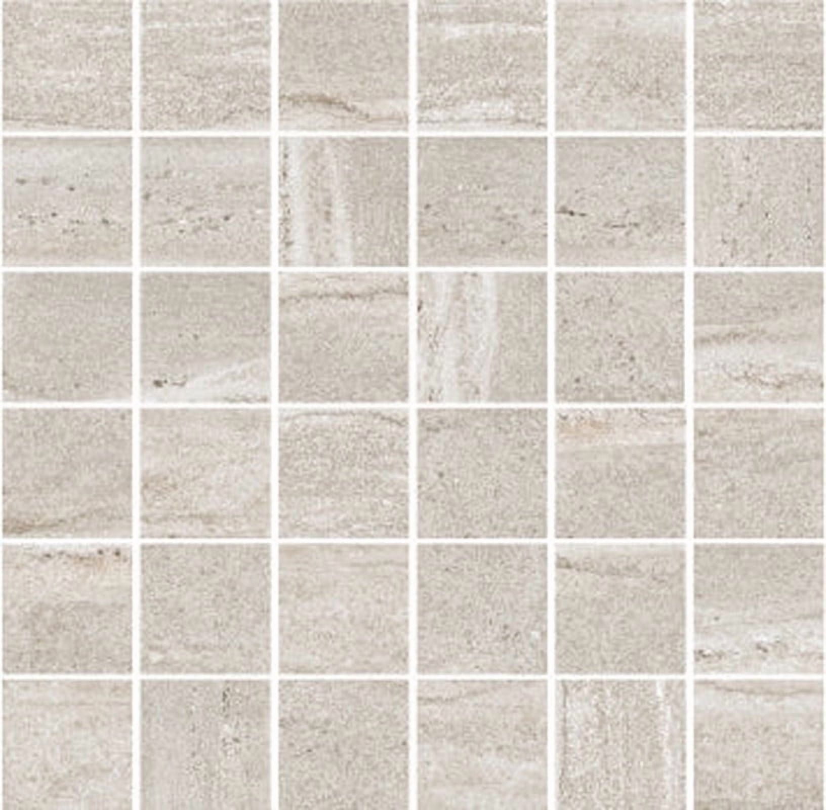 Arenza 12x12 Warm Beige Porcelain Mosaic Square Stone-look Wall and ...