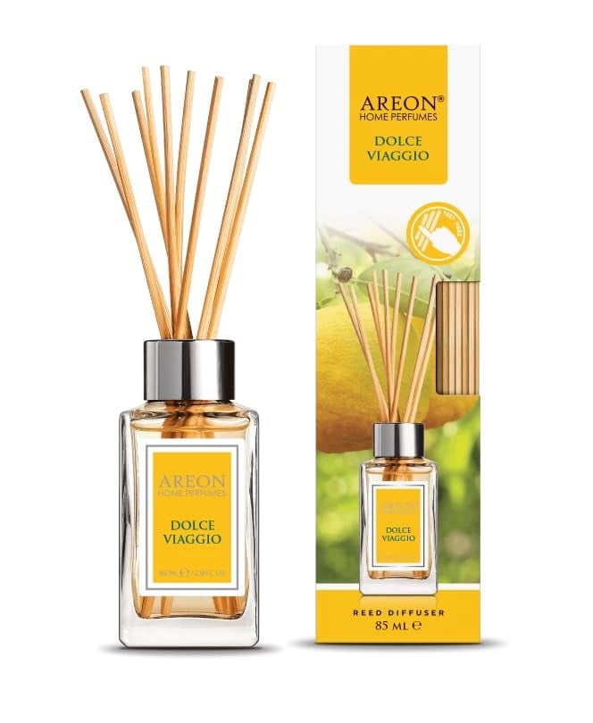 Areon Home Luxury Perfume Reed Diffuser + 10 Rattan Reeds, Dolche ...