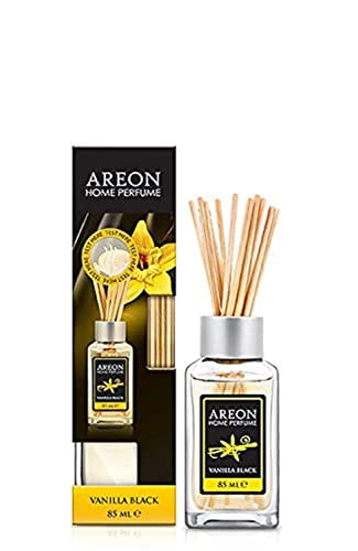 Areon Home Luxury Perfume Reed Diffuser + 10 Rattan Reeds, Vanilla Black Scent 85ml - Walmart.com