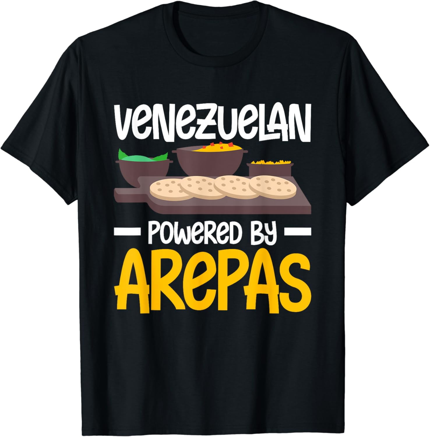 Arepa Colombia Venezuelan Food T-Shirt - Walmart.com