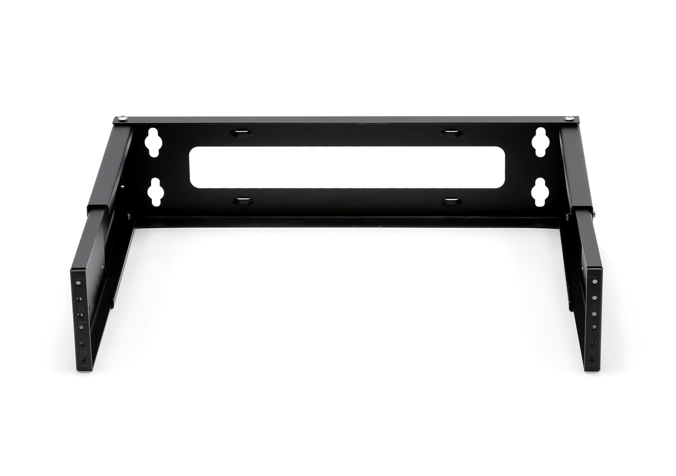 Ares Vision 19 Inch Wide 2U Heavy Duty Steel Extendable Wall Mount Bracket Rack for Network ...
