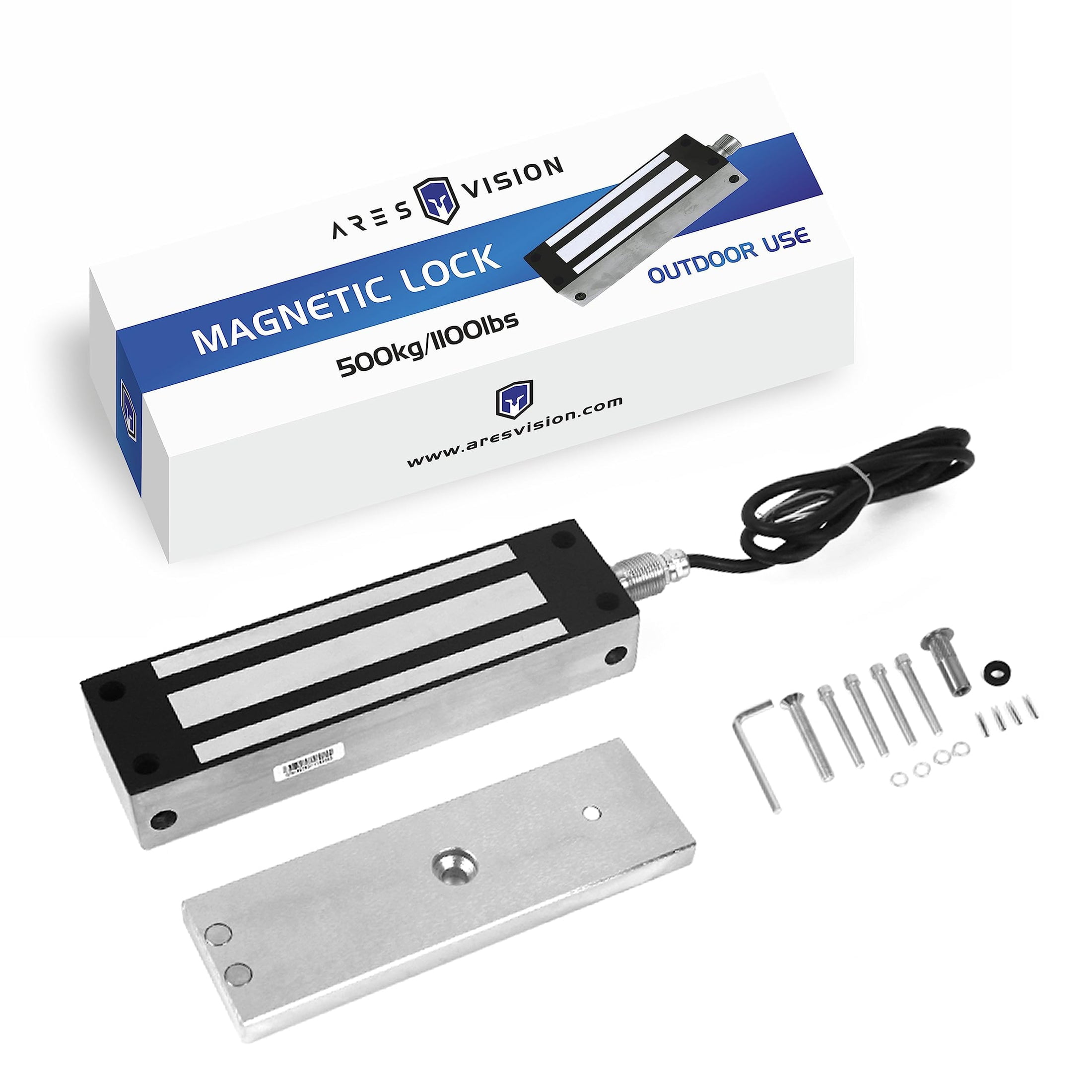 Ares Vision 350KG 800 LBS of Magnetic Holdings Force Lock 12/24V, LED ...