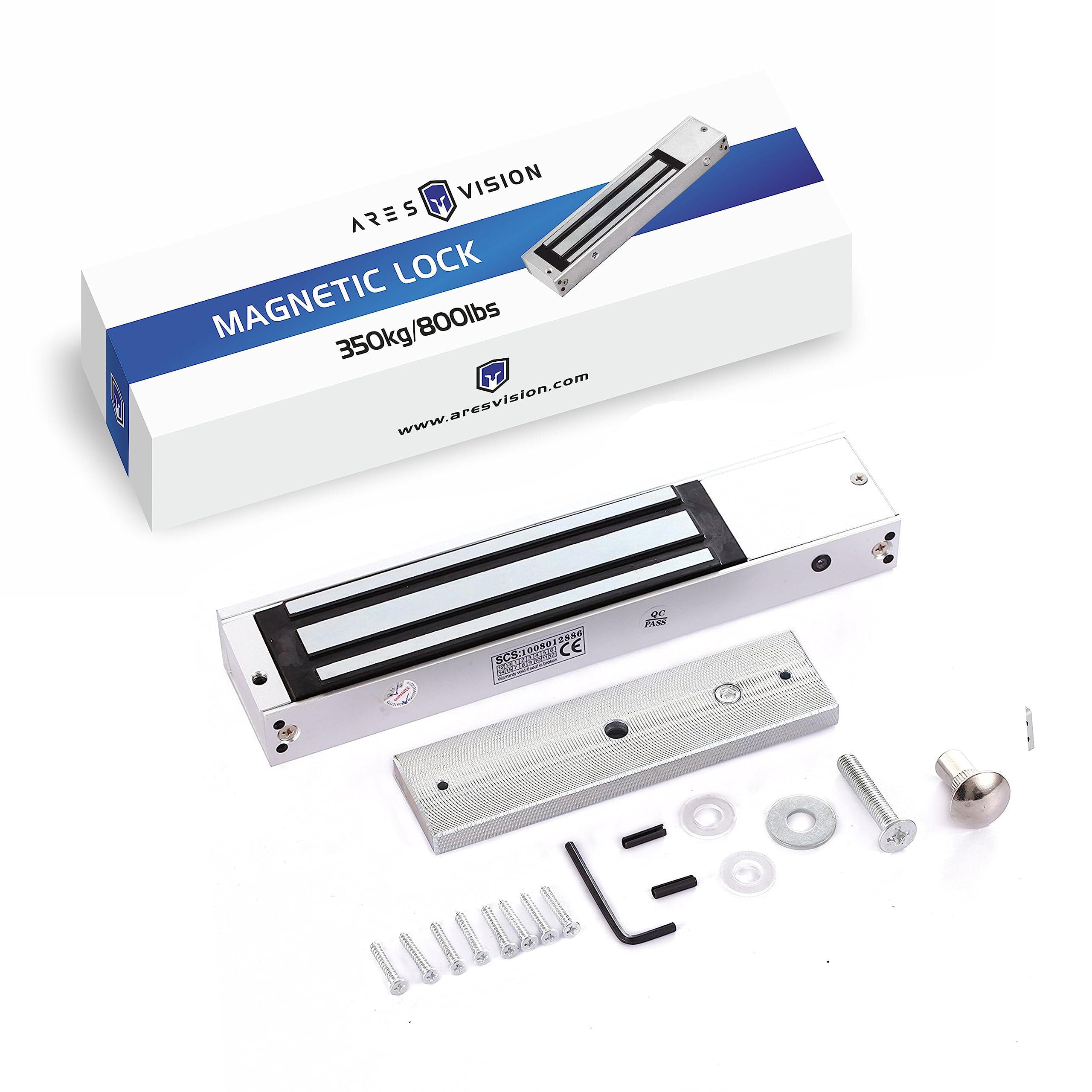 Ares Vision 350KG 800 LBS of Magnetic Holdings Force Lock 12/24V, LED ...
