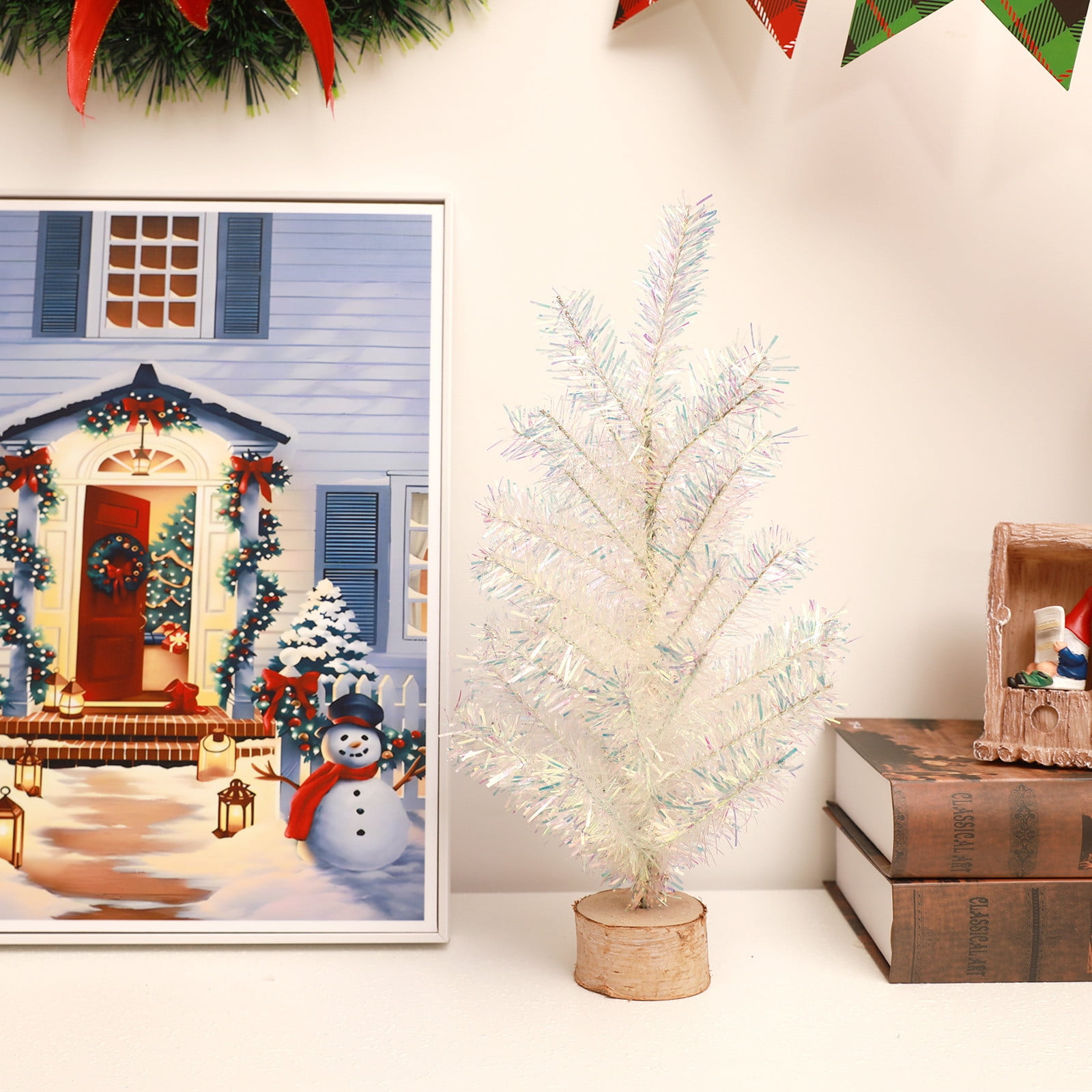 Arestory 27inch Fiber Optic Christmas Tree Small Christmas Tree with ...