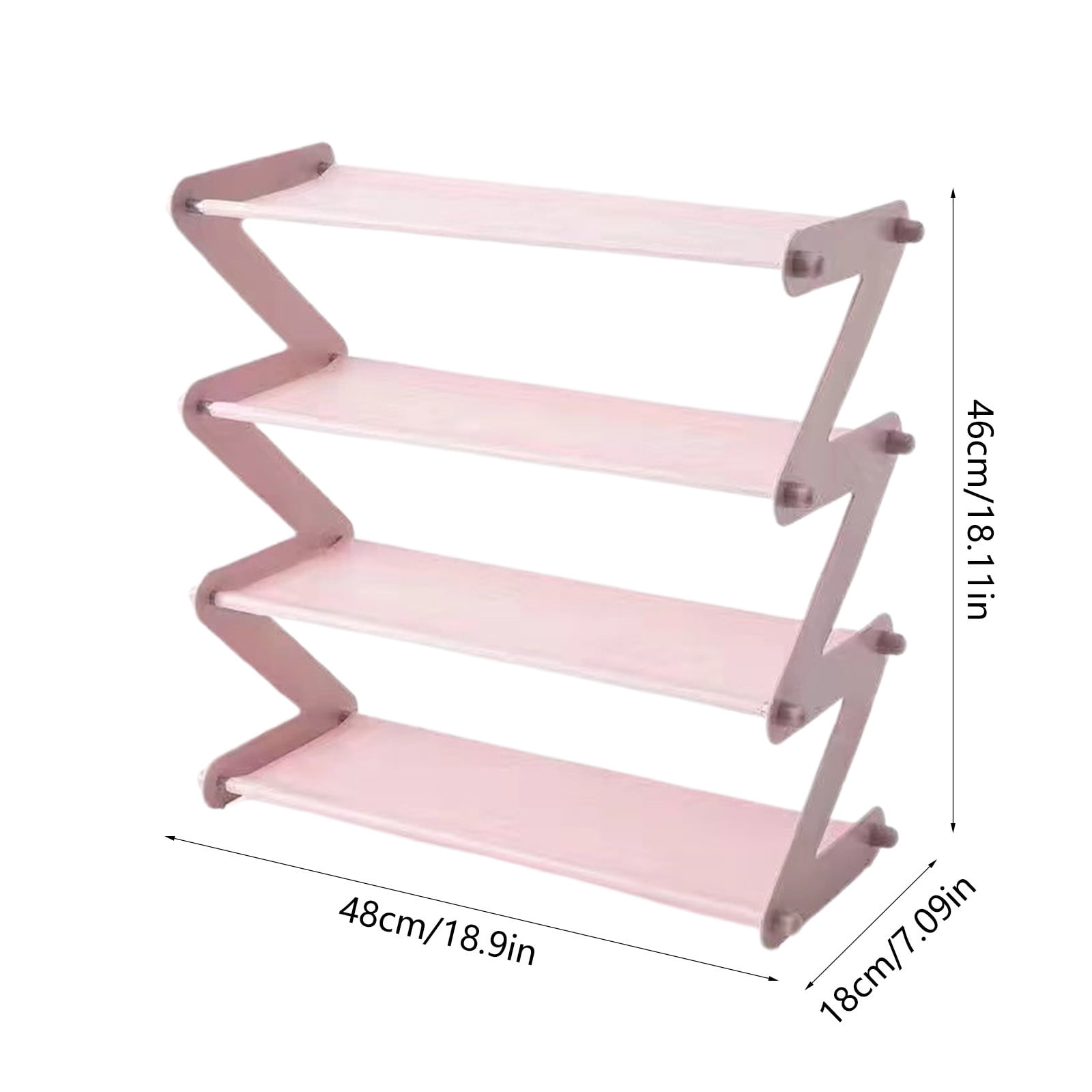 Arestory 4 Tier Shoe Rack for Closet Mesh Fabric Narrow Metal Shoe ...