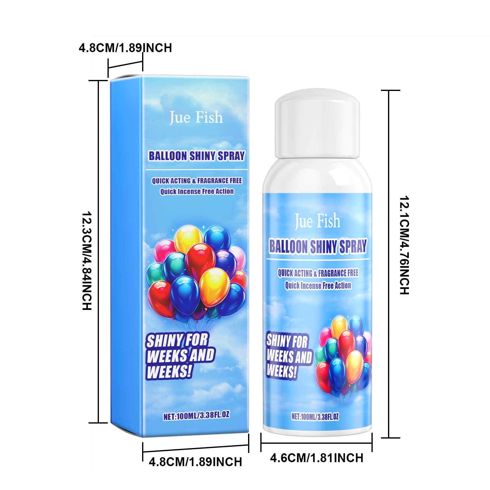 Arestory Balloon Shine Spray No Need Towel or Gloves Balloon Shine, Instant High Shine Gloss ...