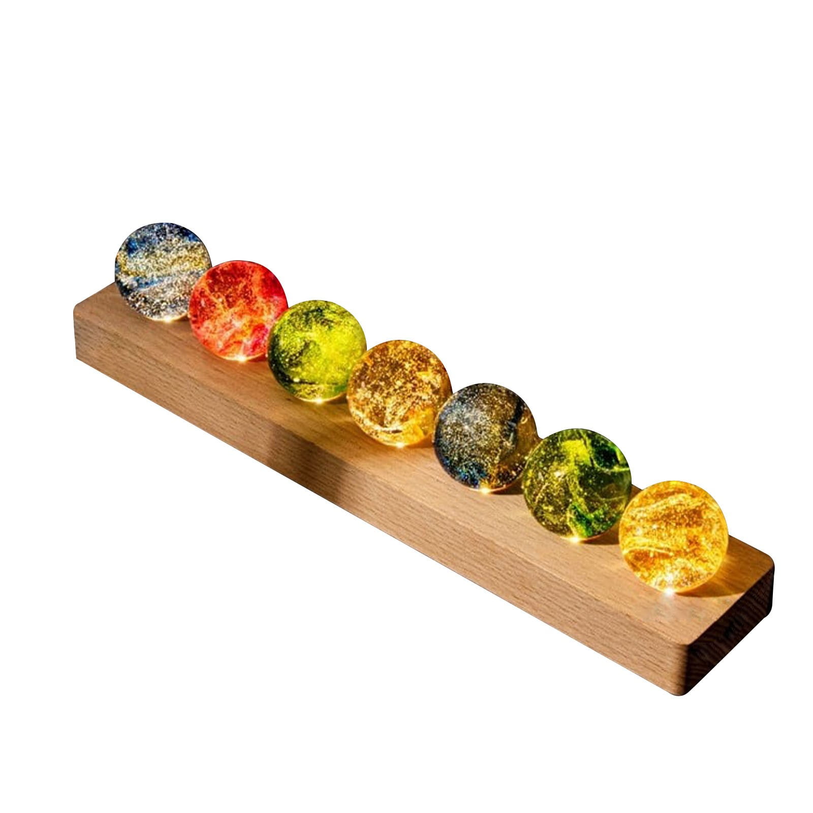 Arestory Crystal Glass Balls 1.5 Inch Decorative Ball Set Crystal ...