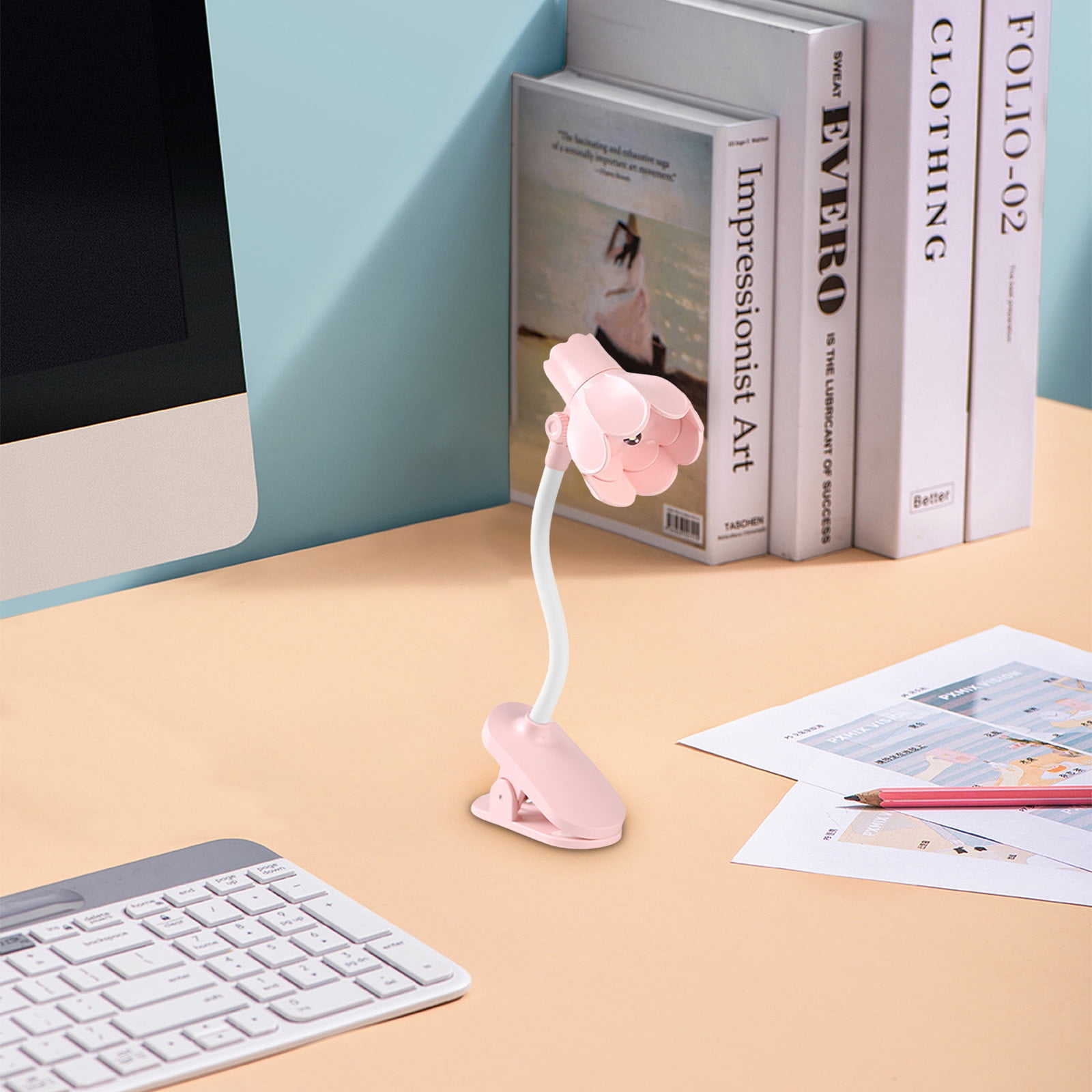 Arestory LED Mini Table Lamp Fold-able Night Reading Book Lamps for ...