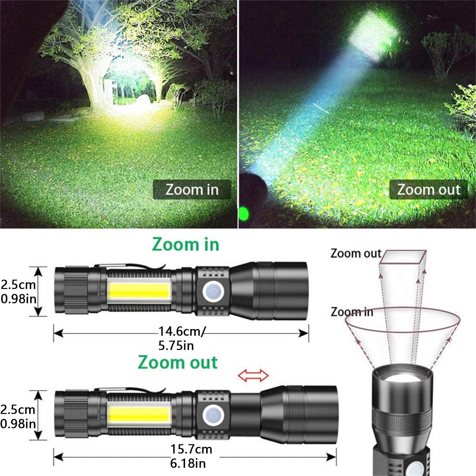 Arestory LED Rechargeable Flashlights 990000 High Lumens, Super Bright ...