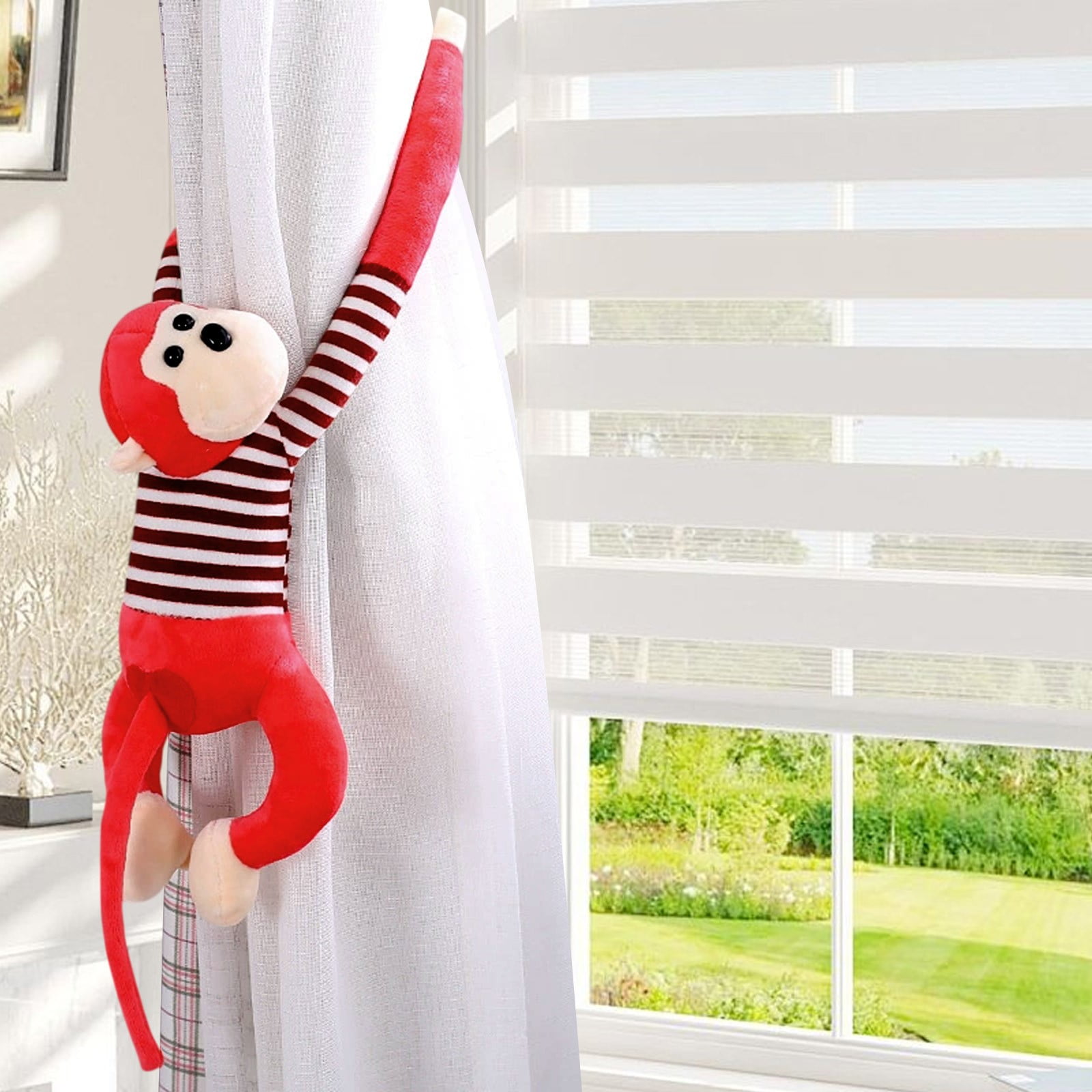 Arestory Long Arm Hanging Monkey Stuffed Animals,Curtain Monkey Plush ...