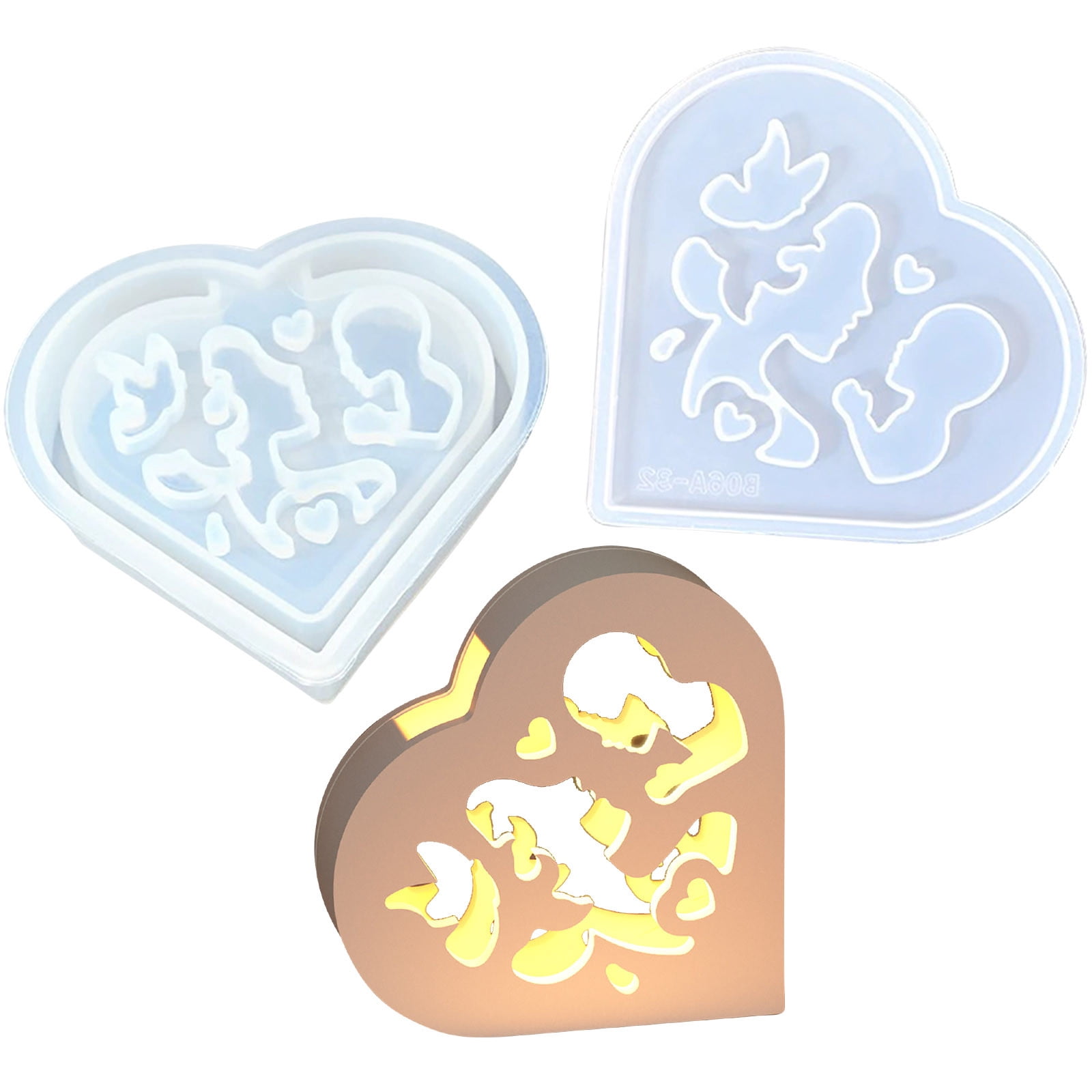 Arestory Love Candle Sconce Silicone Mold Wall Sconce Candle Holders ...