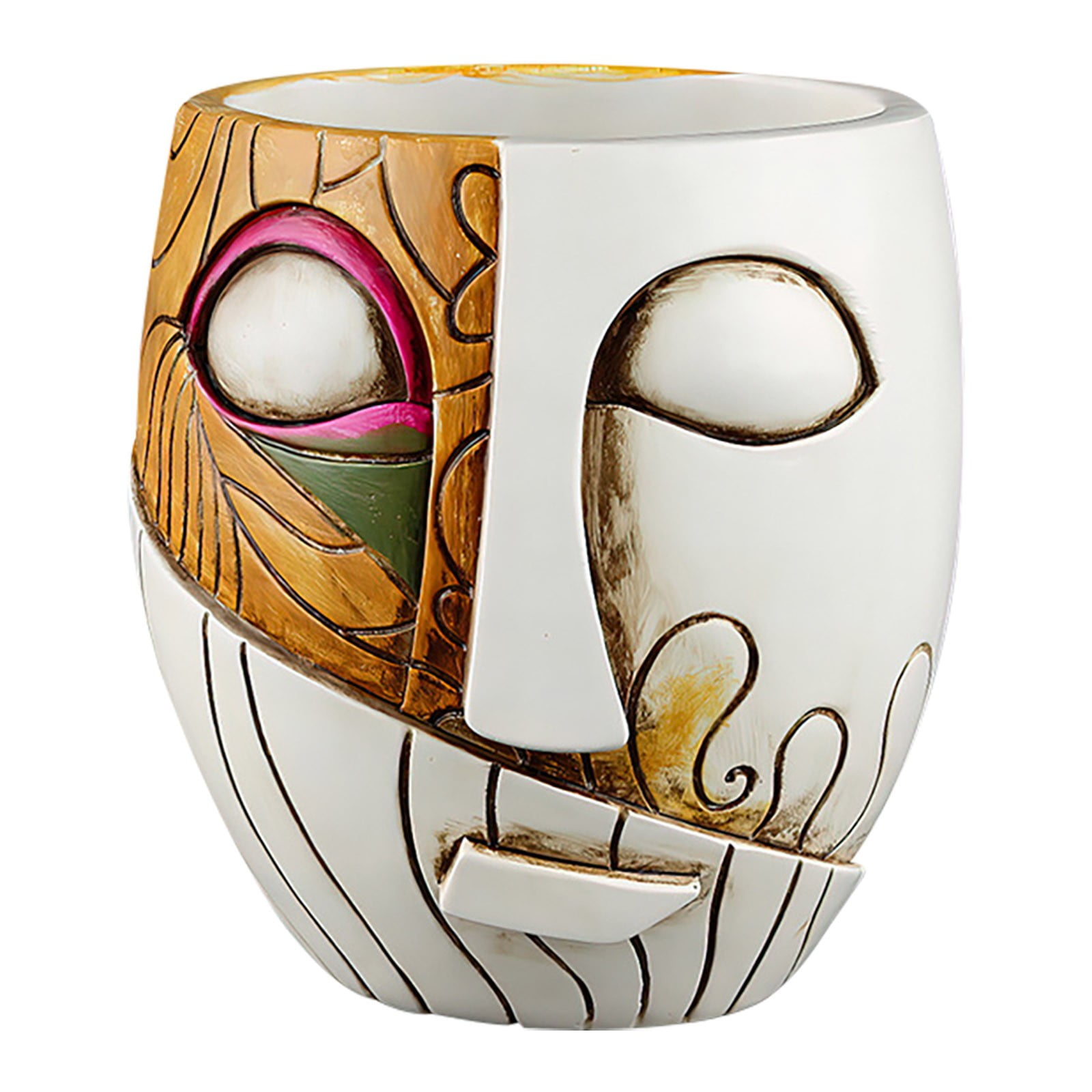Arestory New Personalized Face Resin Flower Pot Outdoor And Indoor ...