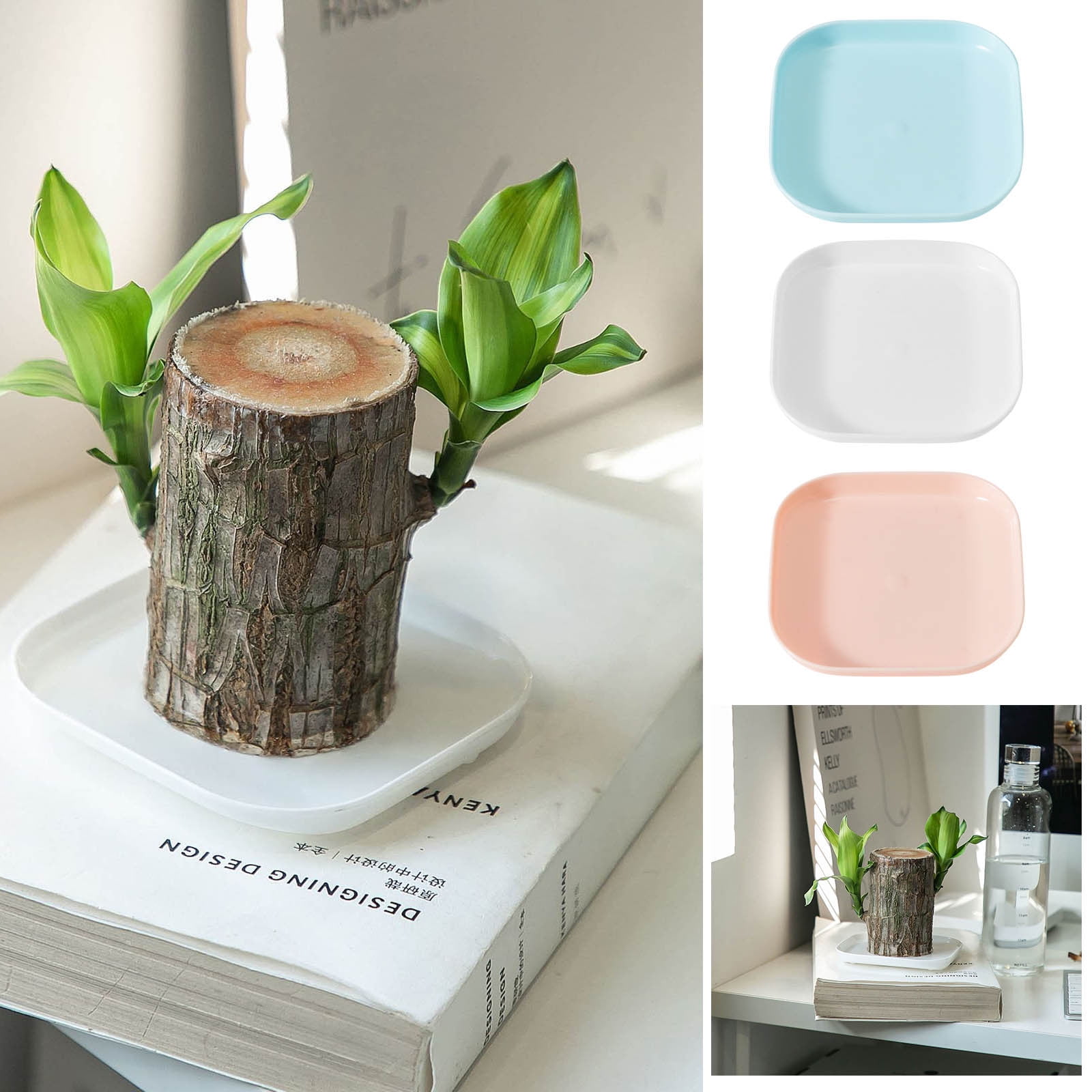 Arestory Plant Saucer 5.12 inch, Plastic Large Flower Planter Plant Pot ...