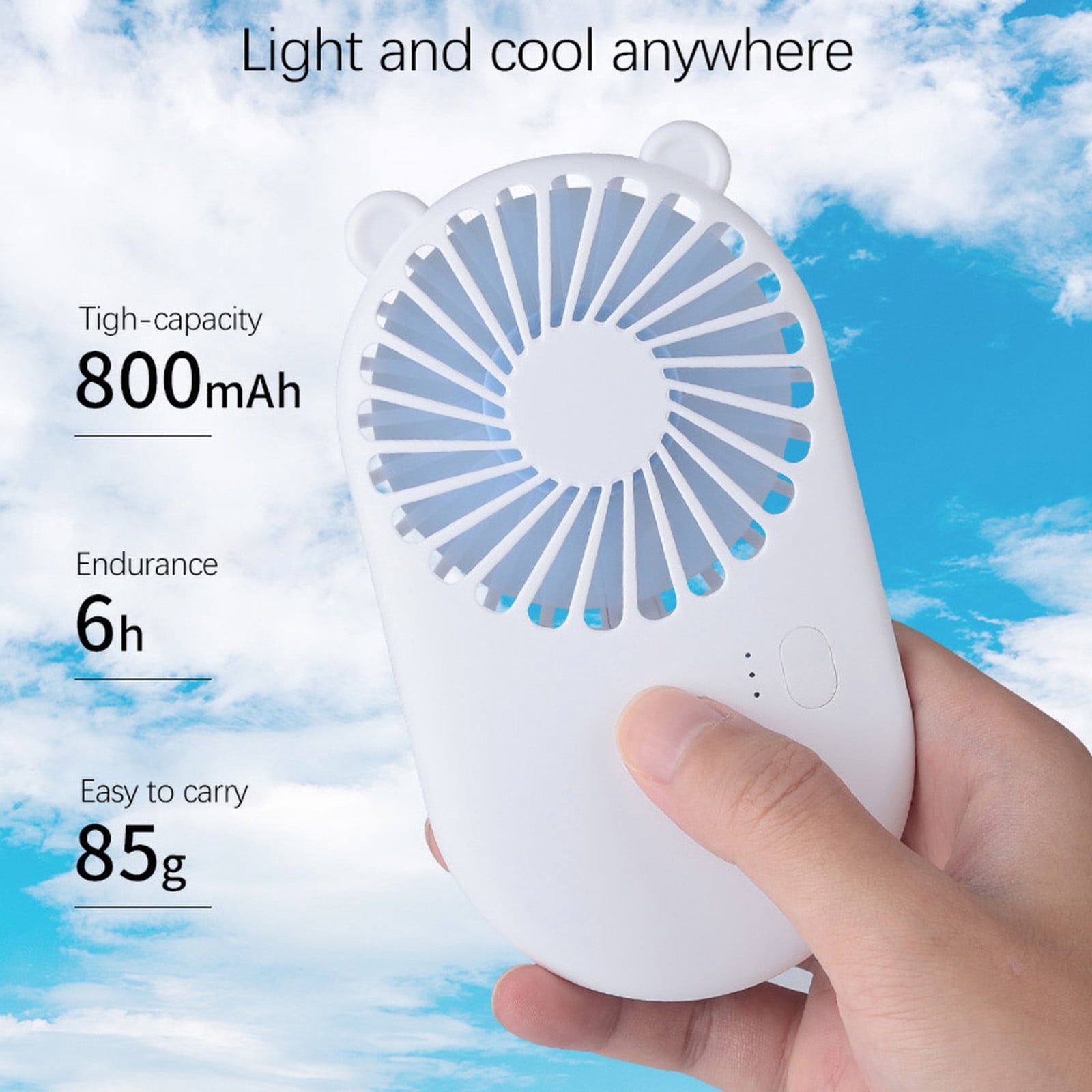 Arestory Portable Handheld Fan - Face Fan for Skincare with 3-Speed ...