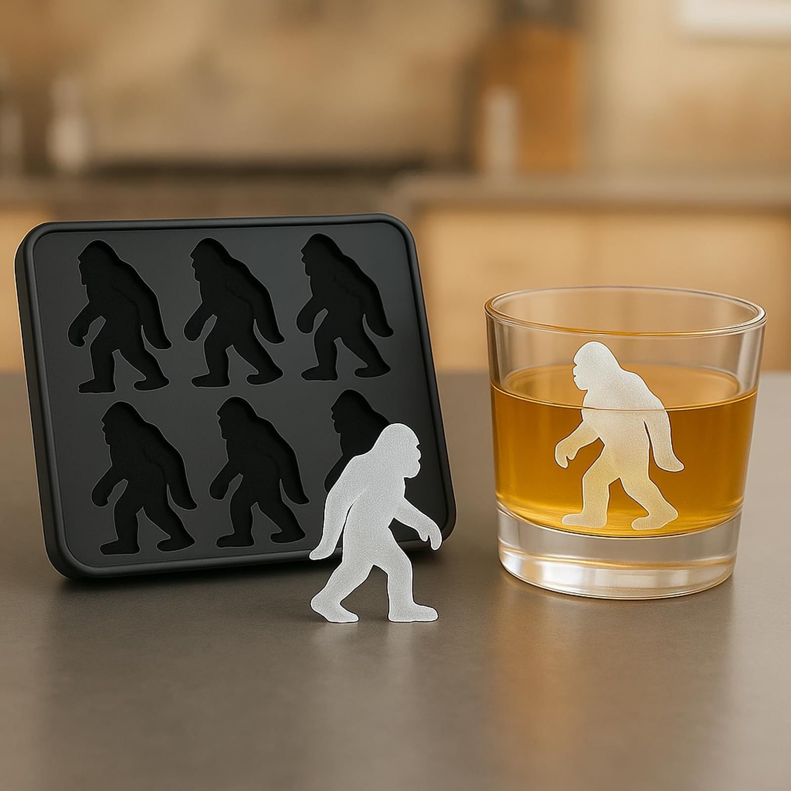 Arestory Silicone Ice Cube Mold with Funnel - Whiskey & Cocktail Ice ...
