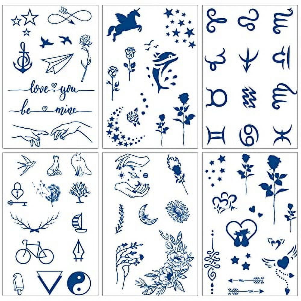Aresvns Semi Permanent Tattoos For Women Grils Realistic Fake Tattoos