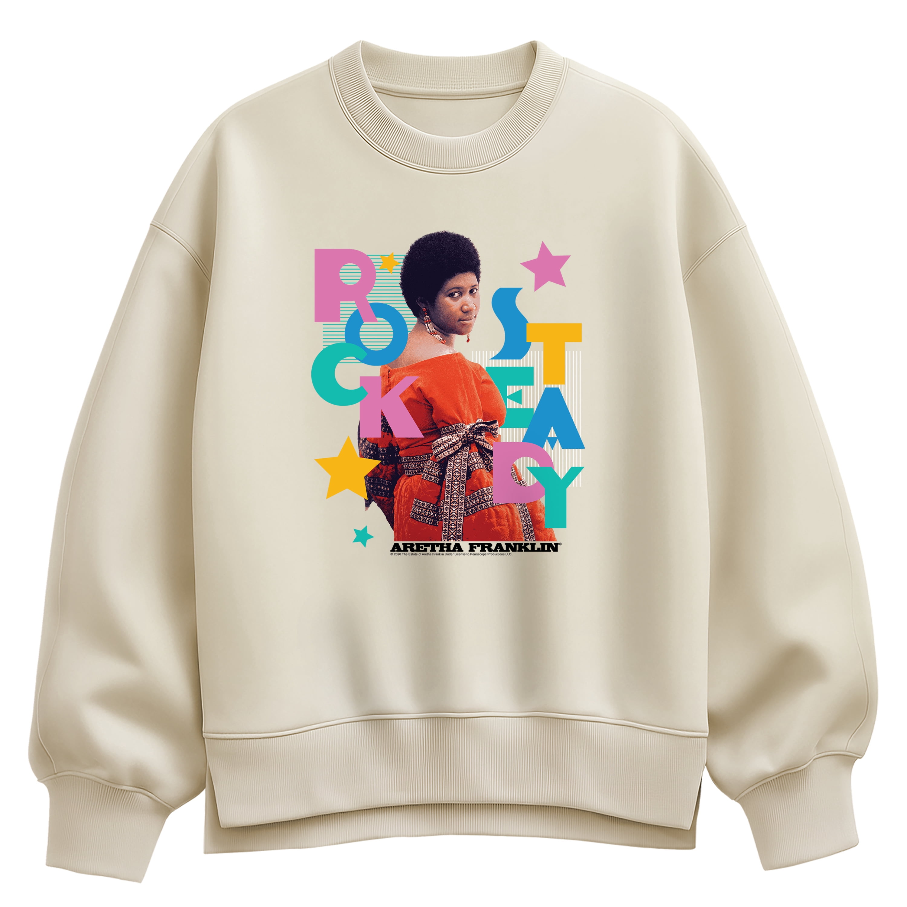 Aretha Franklin - Rock Steady - Women's Oversized Fleece Crew ...