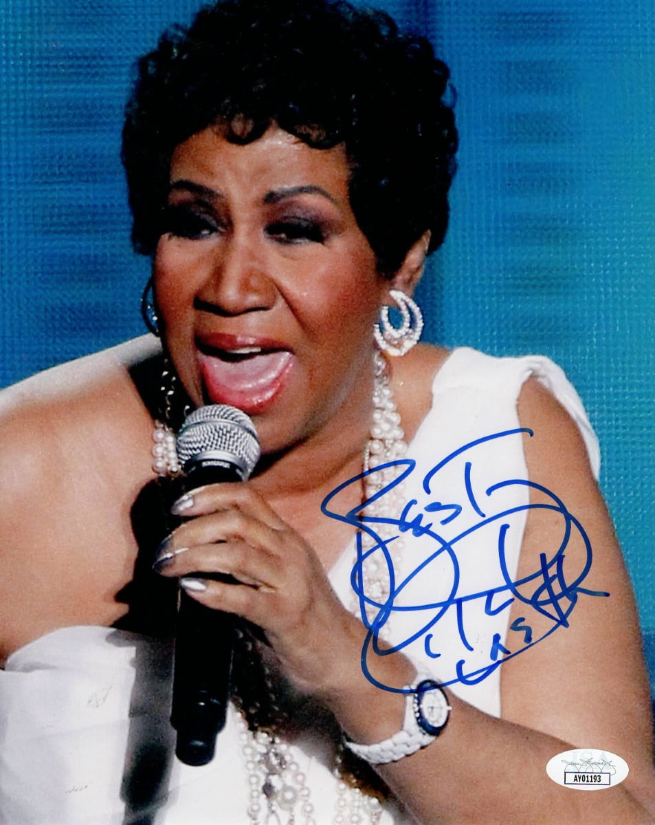 Aretha Franklin Signed Autographed 8X10 Photo Legendary Singer JSA ...