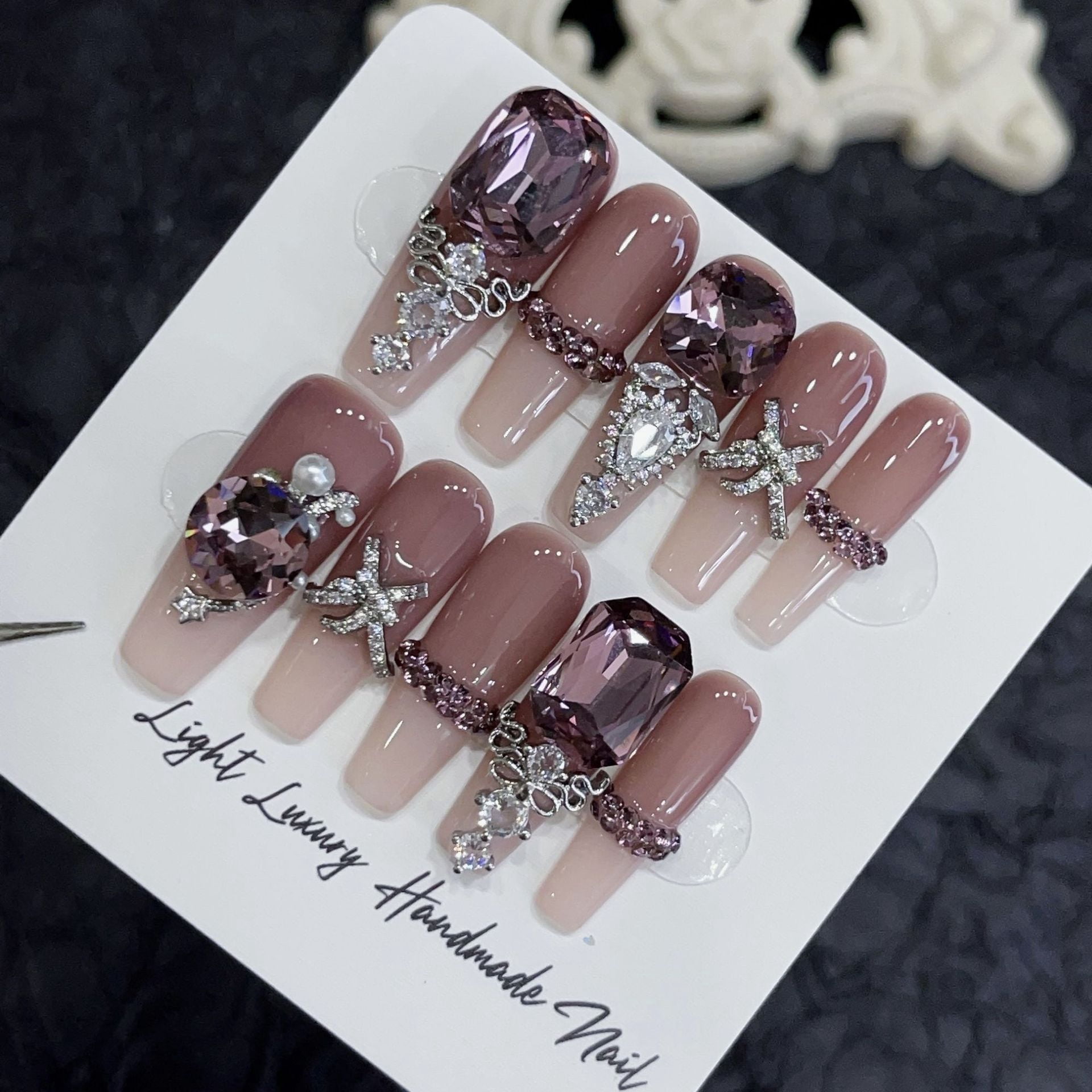 [Aretha-Purple] Copper inlaid zircon K9 diamond jewelry Seiko high ...