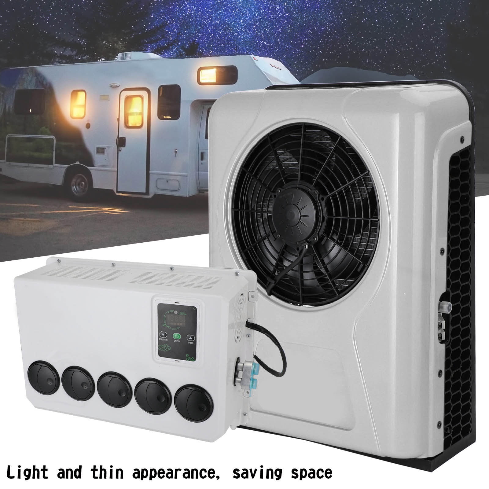 Areyourshop 12V 12000 BTU Truck Cab RV Air Conditioner Split AC Fits ...