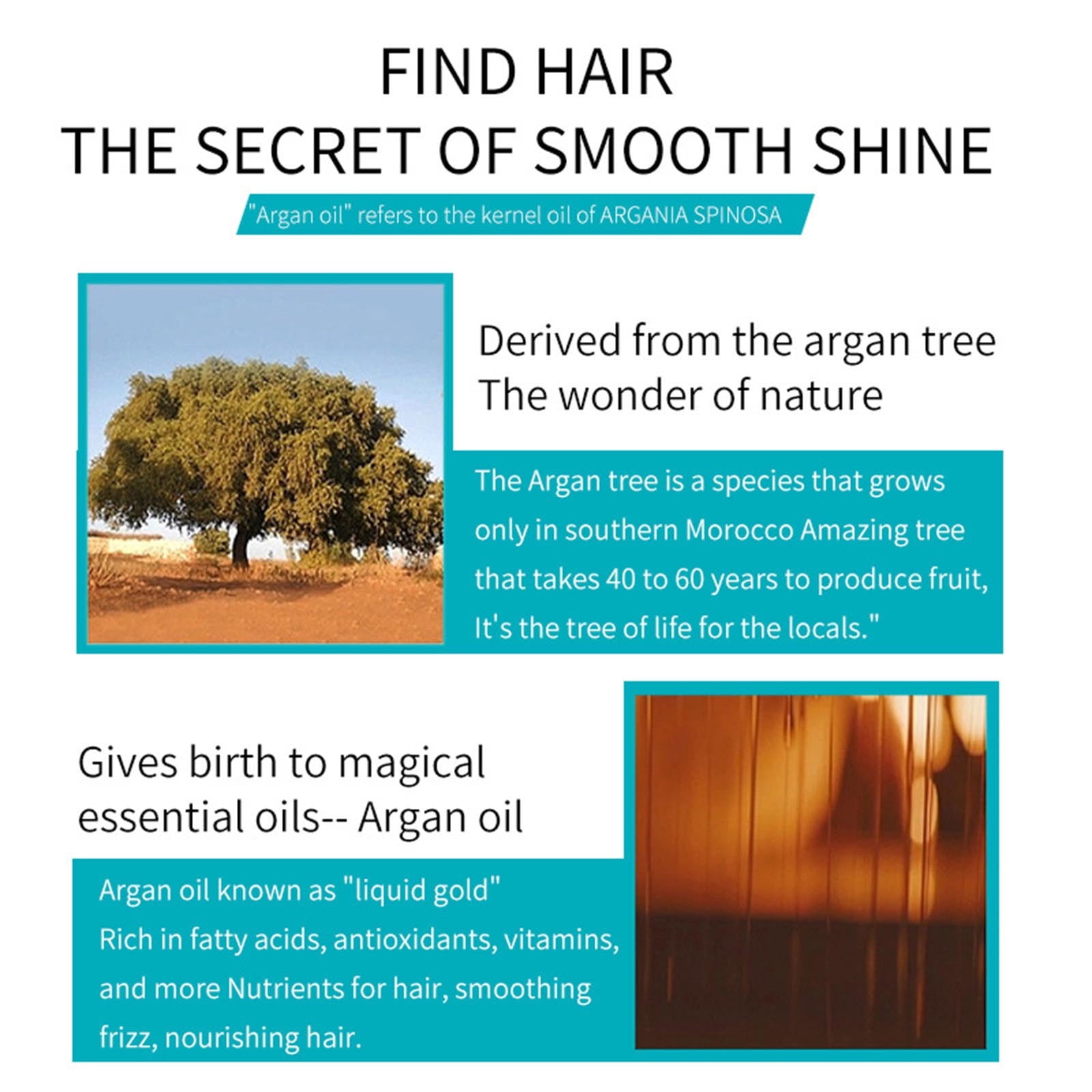 Argan Oil Hair Treatment 100ml - Long-Lasting Moisturizing, Frizz ...