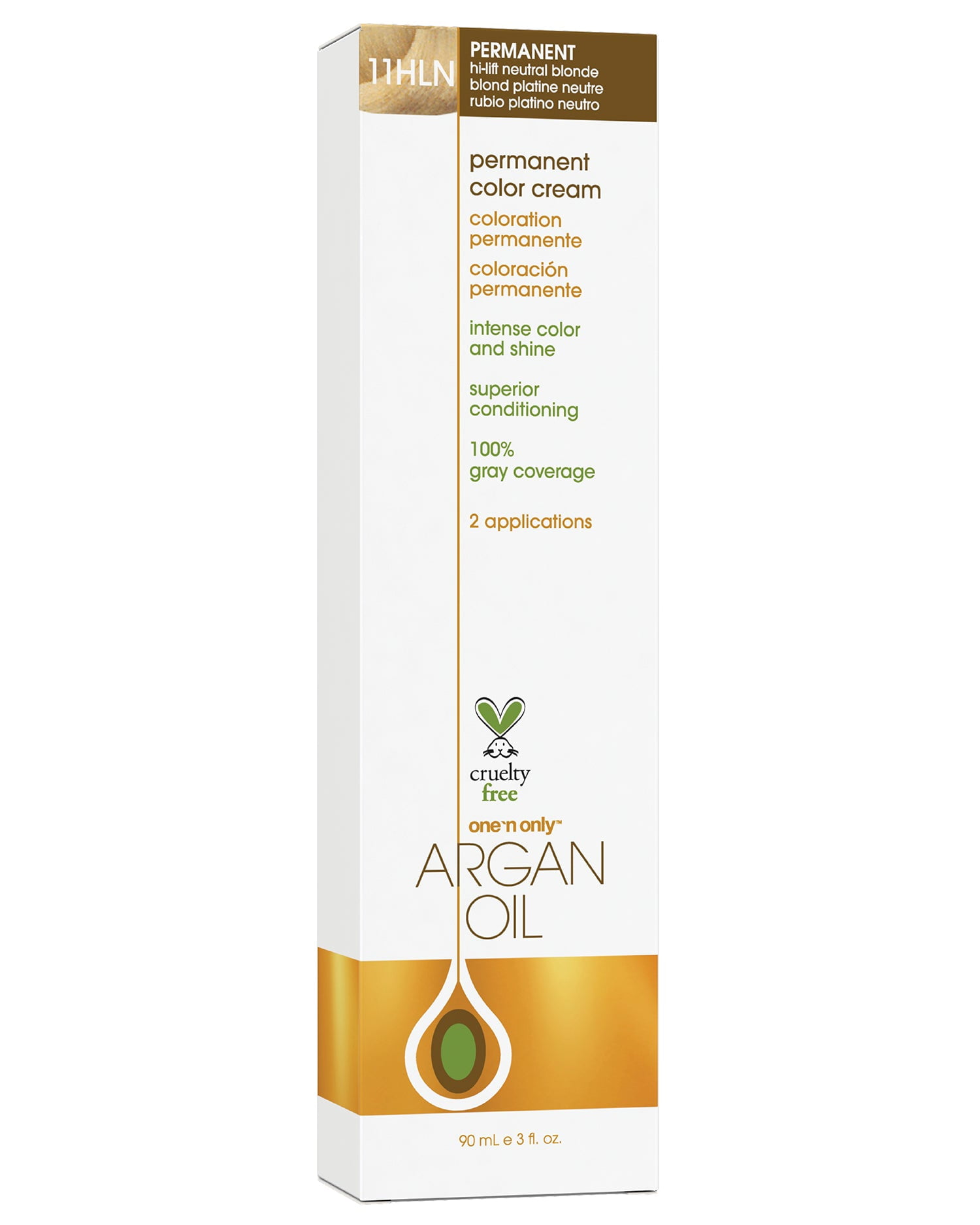 Argan Oil Permanent Hair Color 11HLN Hi-Lift Neutral Blonde - Walmart.com