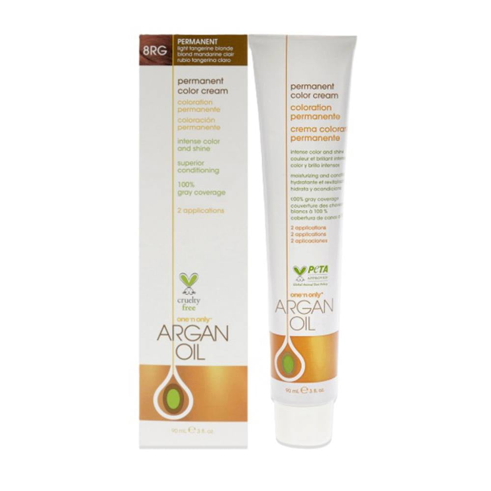 Argan Oil Dye: Permanent Hair Color 8RG Light Tangerine Blonde ...