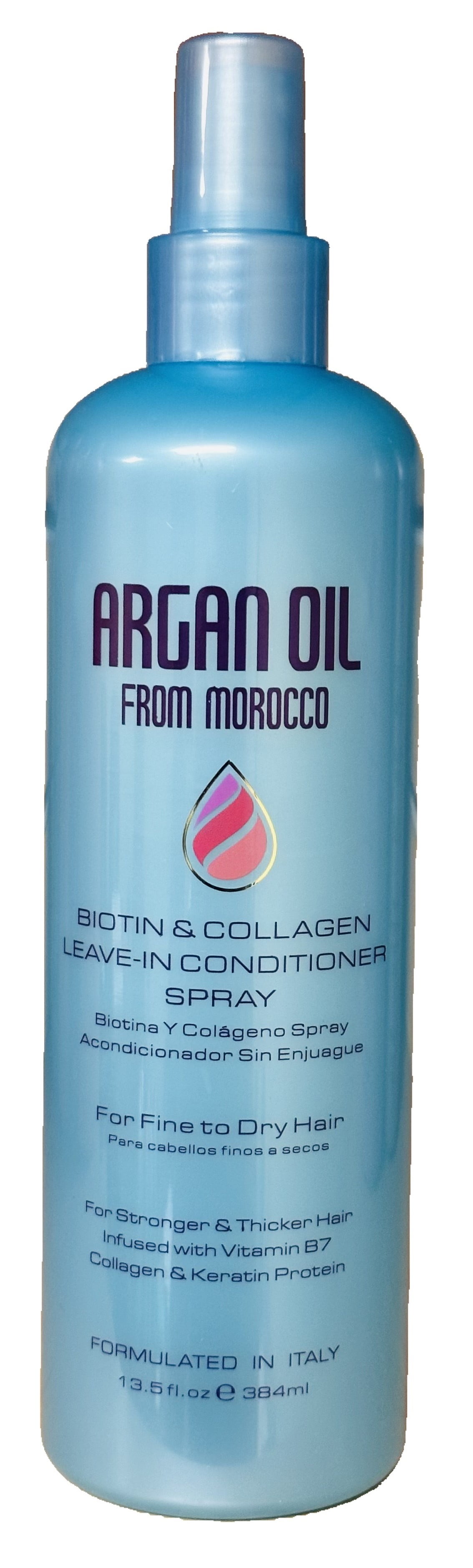 Argan Oil from Morocco, Biotin & Collagen Leave-in Conditioner Spray, 8 ...