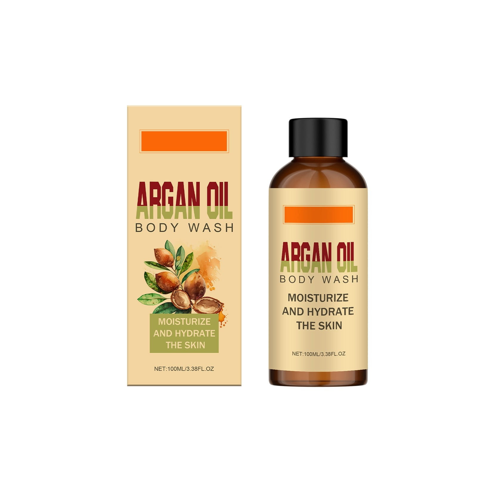 Argan Ooil Body Wash 100ml - Moisturize and Hydrate The Skin - Walmart.com