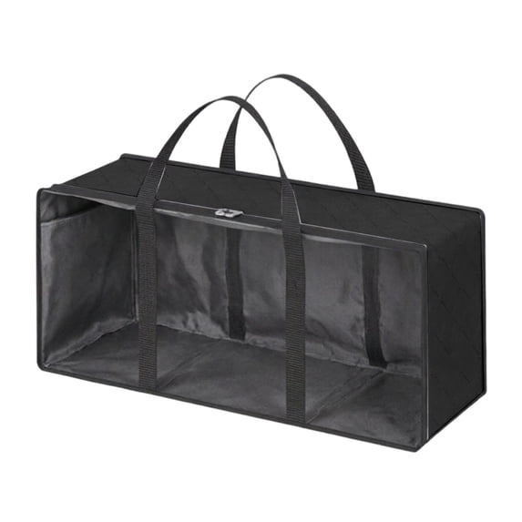 Arge Heavy Duty Thick Clear Storage Tote With Handles Zipper Moving ...