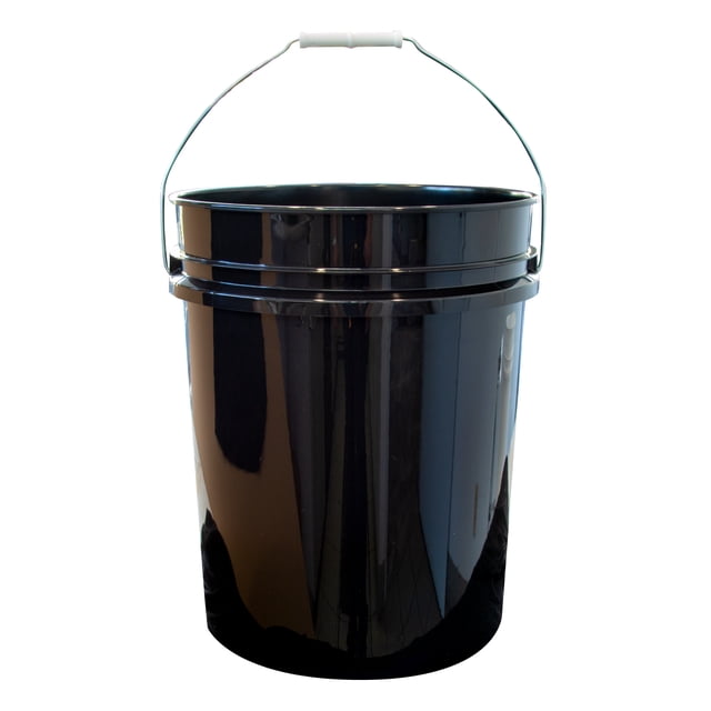 Argee 5 Gallon Black Bucket, 10-Pack, Heavy-Duty, Versatile Storage ...