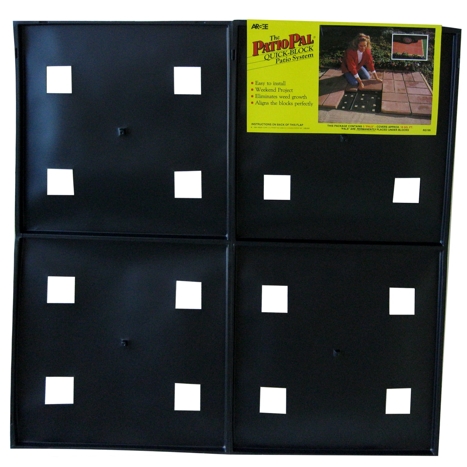 Argee Corp RG195 7.63 in. x 15-.75 in. Patio Pal Brick Laying Guides ...
