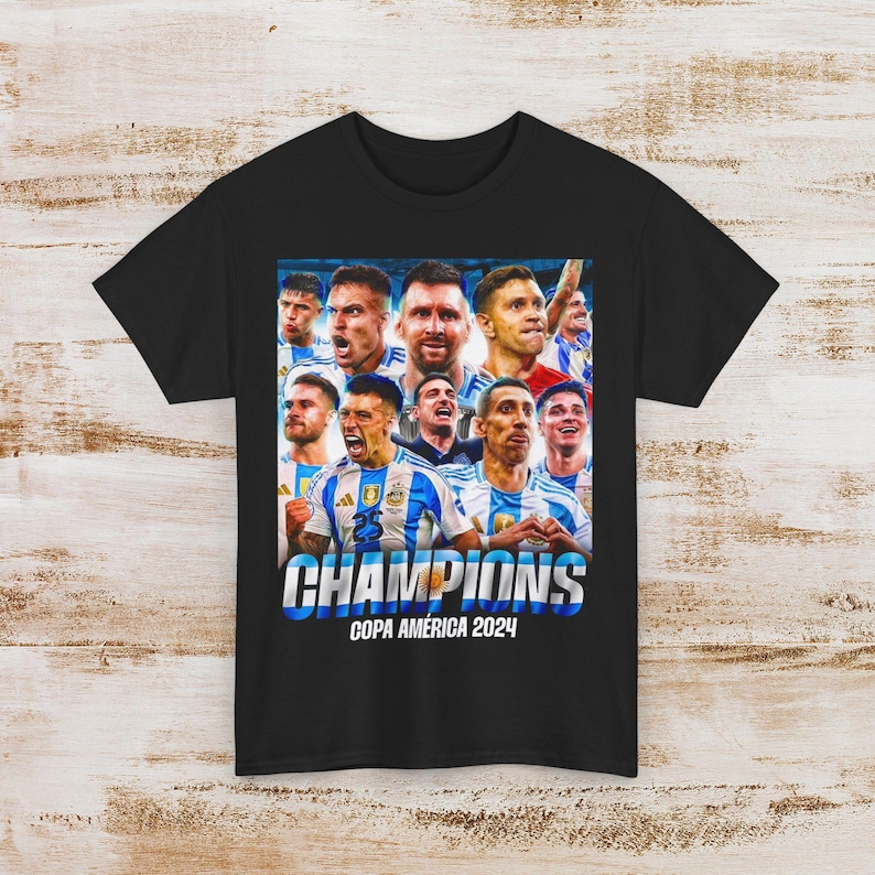 Argentina 2024 Copa America Championship T Shirt Tee Unisex Heavy ...