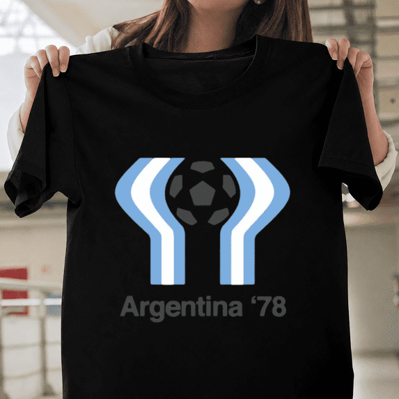 Argentina 78 Retro Vintage Football Tournament Fan Gear Unisex T-Shirt ...