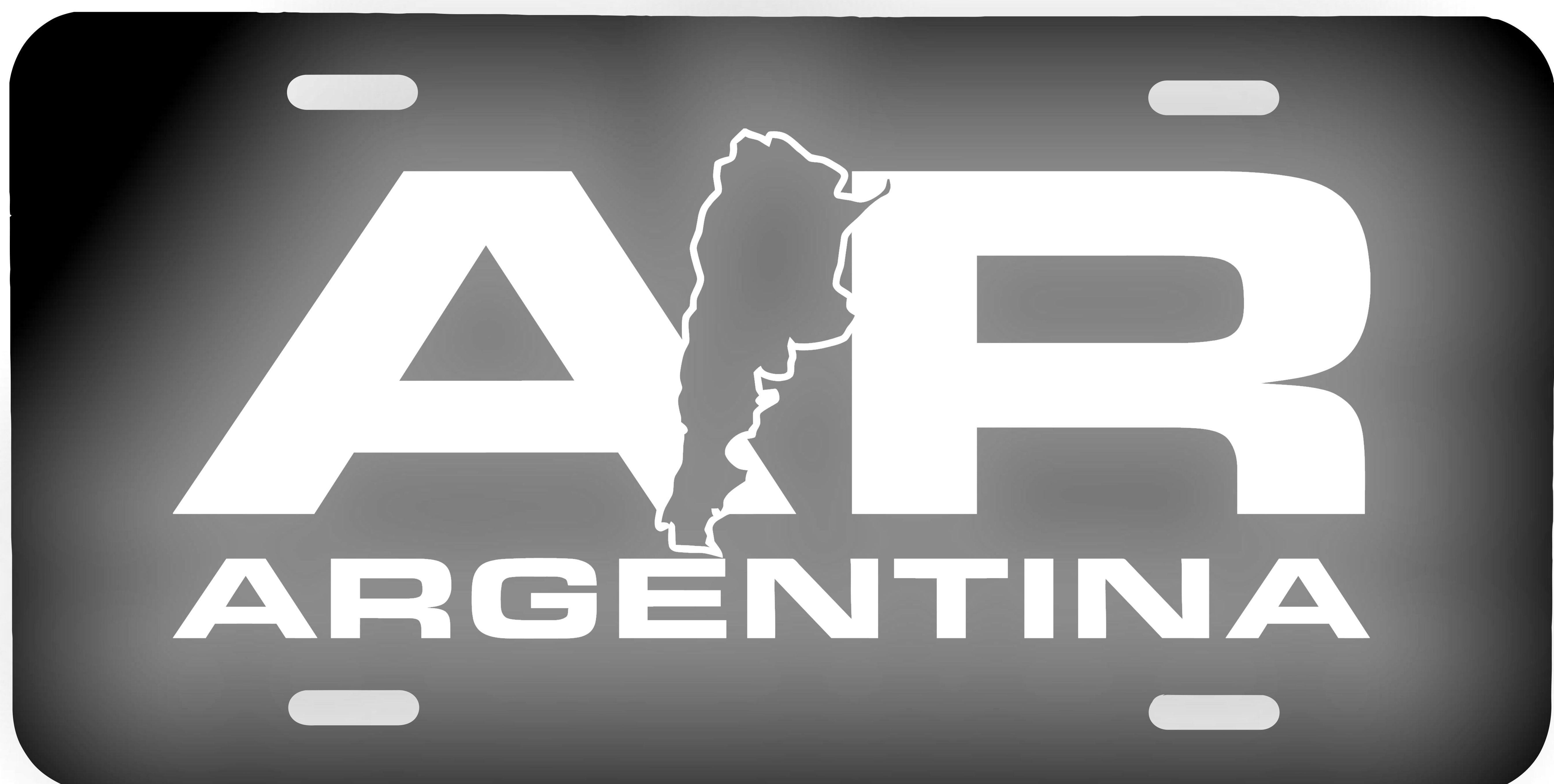 Argentina Aluminum Vanity License Plate, 6'' x 12'' – Reflective ...