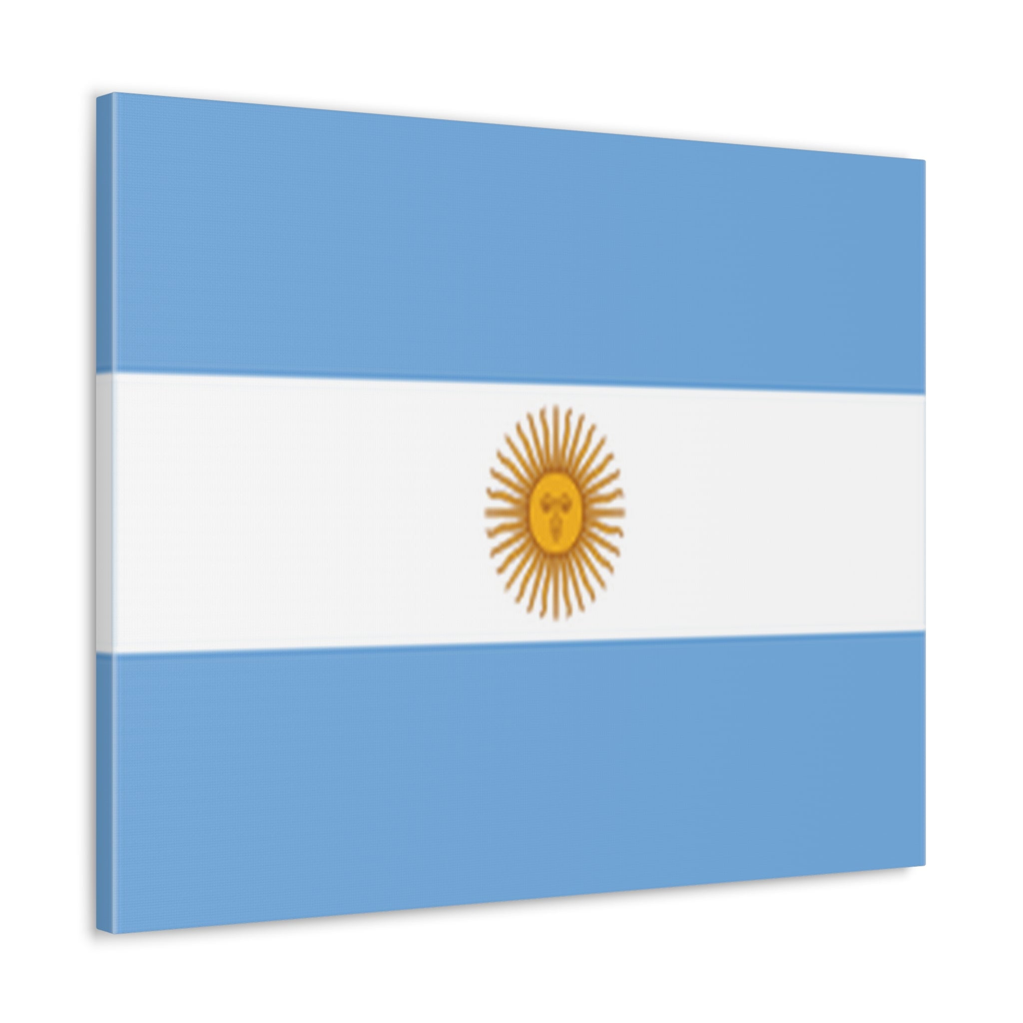 Argentina Country Flag Canvas Vibrant Wall Art Unframed Home Decor ...