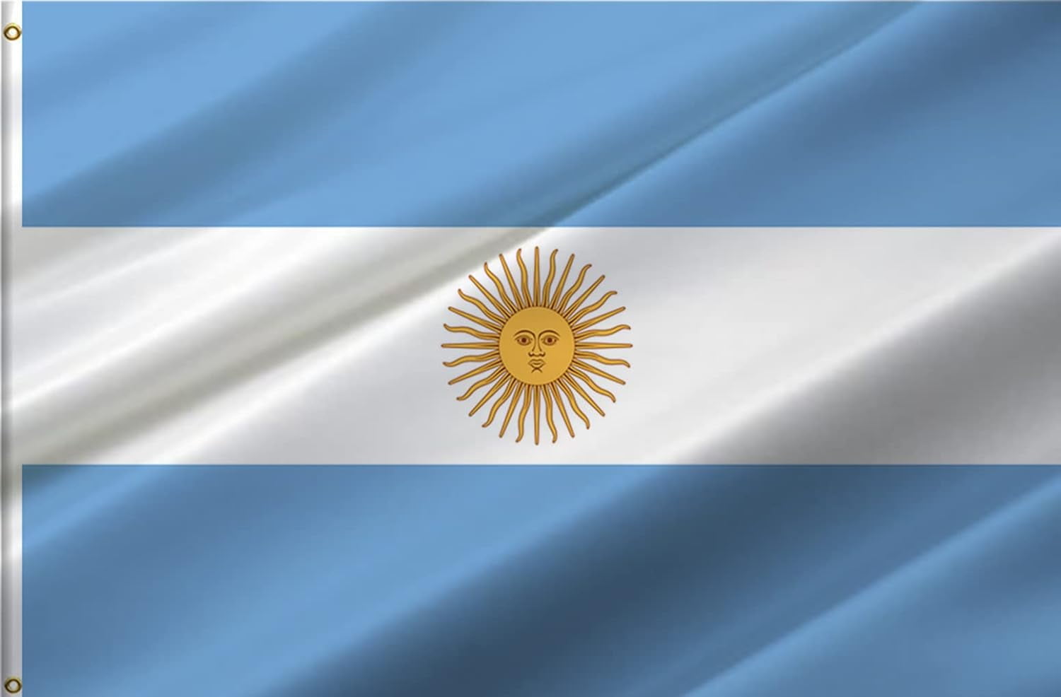 Argentina Flag 2X3 ft,Argentinian National Flags ,Sturdy Double ...