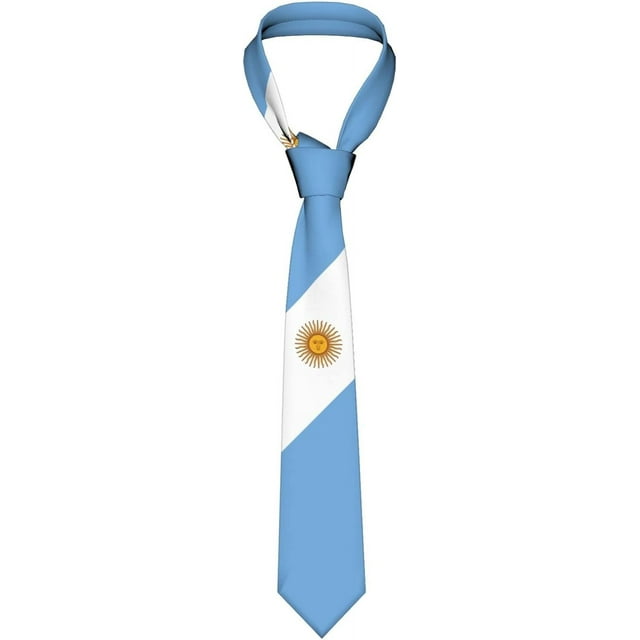 Argentina Flag Emblem Striped Necktie Men Neck Ties Mens Party Business ...