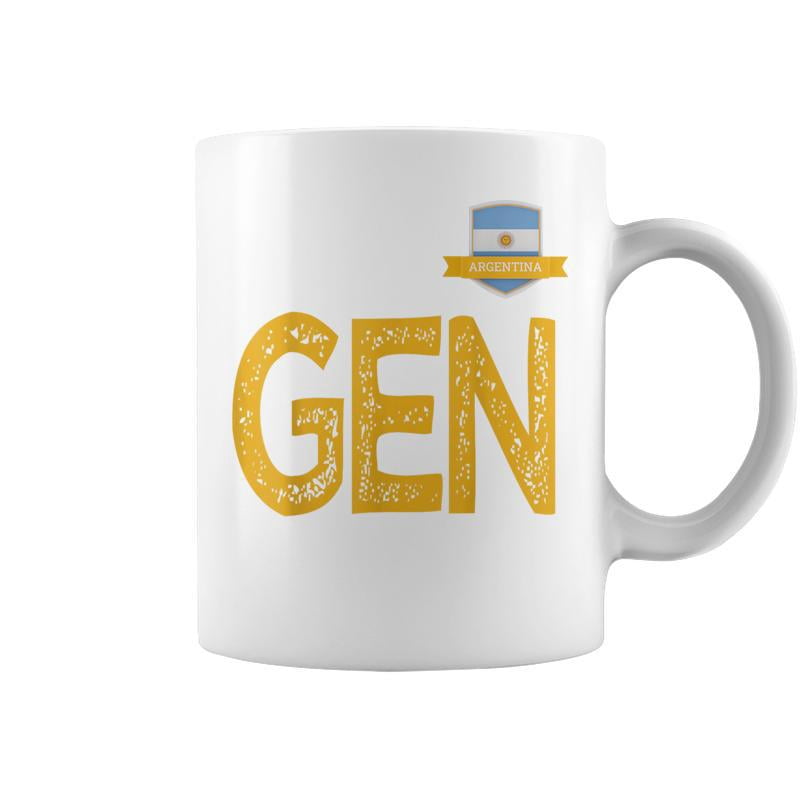 Argentina HumanFlag Letter G And Letter E And N Argentina Coffee Mugs ...