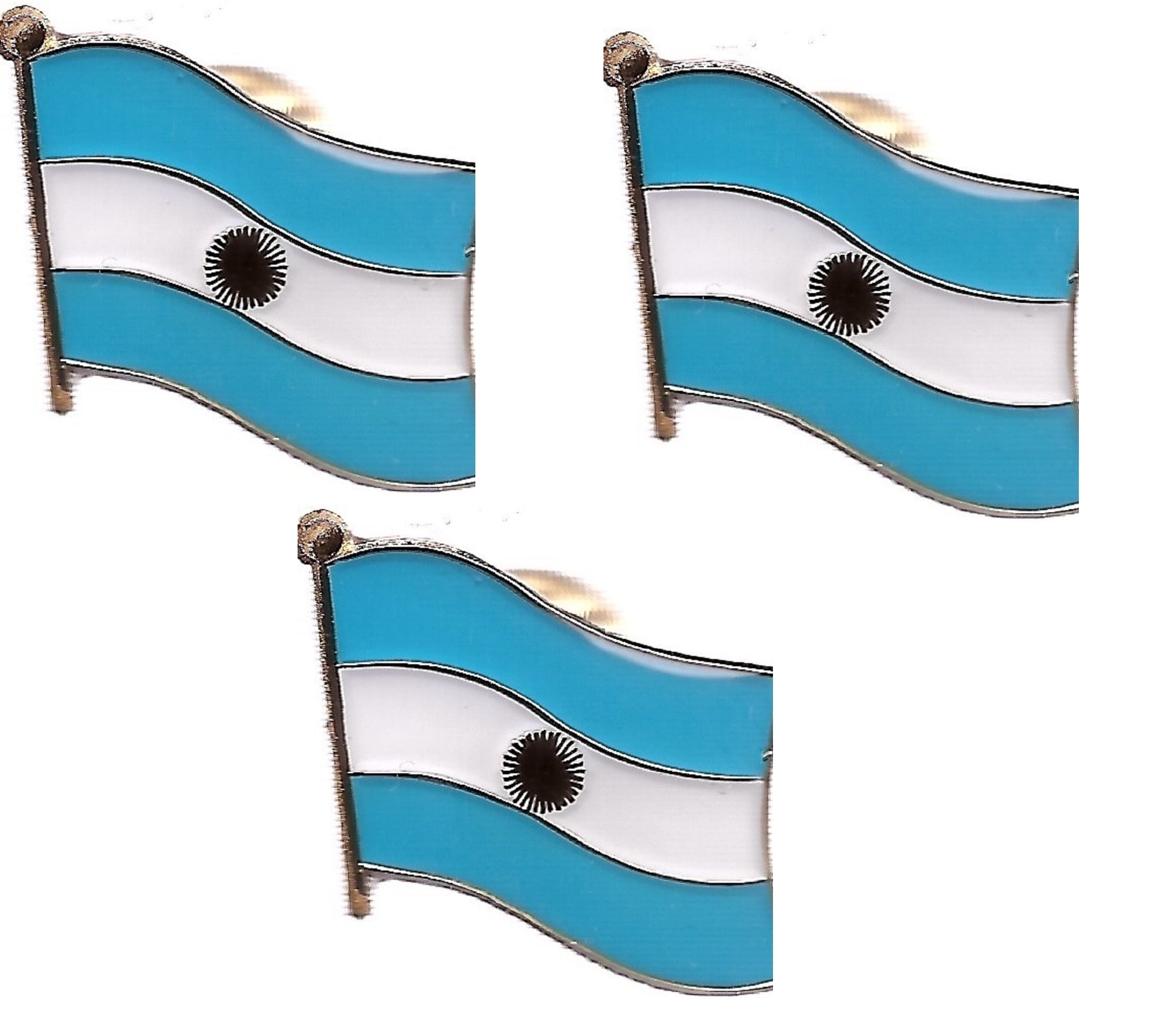 Argentina Single Flag Lapel Pins, Pack of 3 - Walmart.com