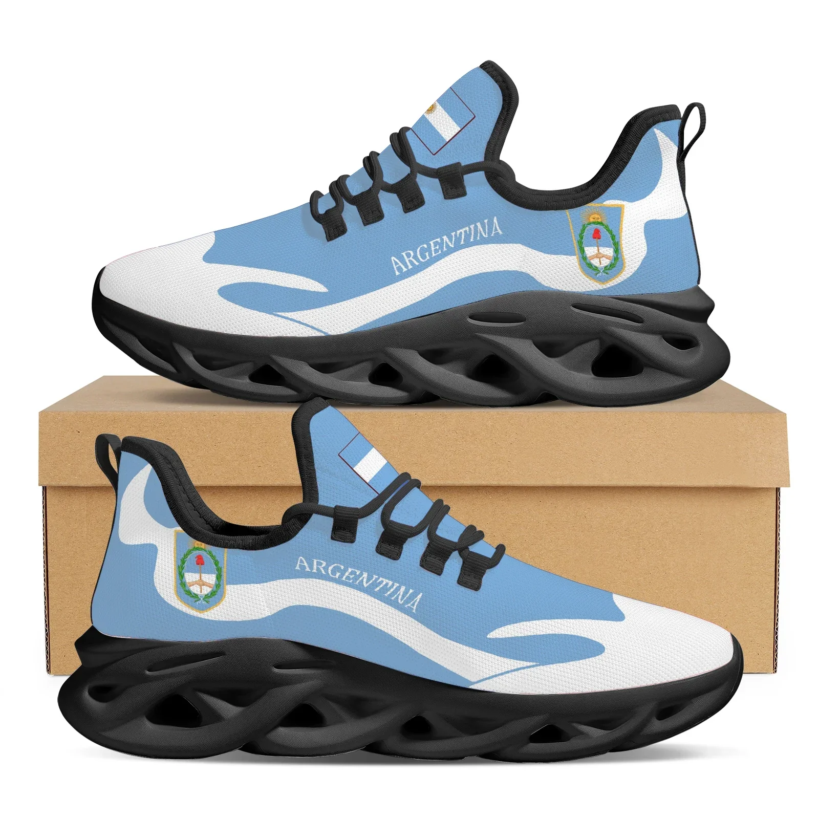 Argentina Sun Olive Branch National Emblem Design Sneakers Breathable ...