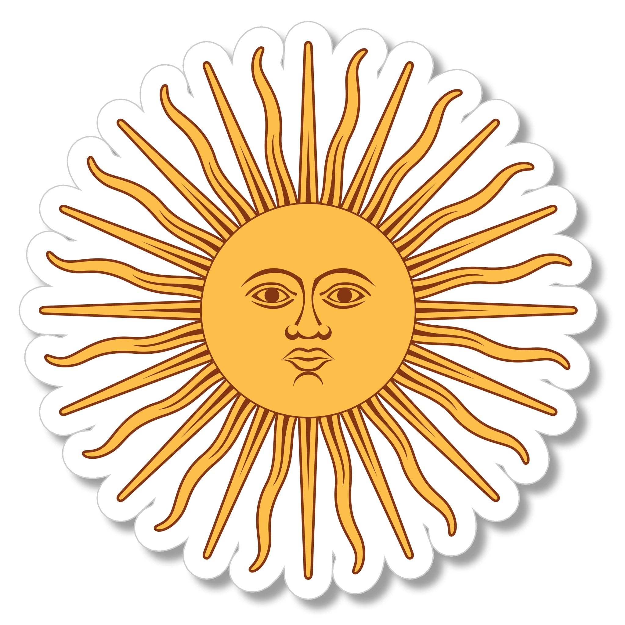 Argentina Sun of May argentine republic flag car truck bumper sticker ...