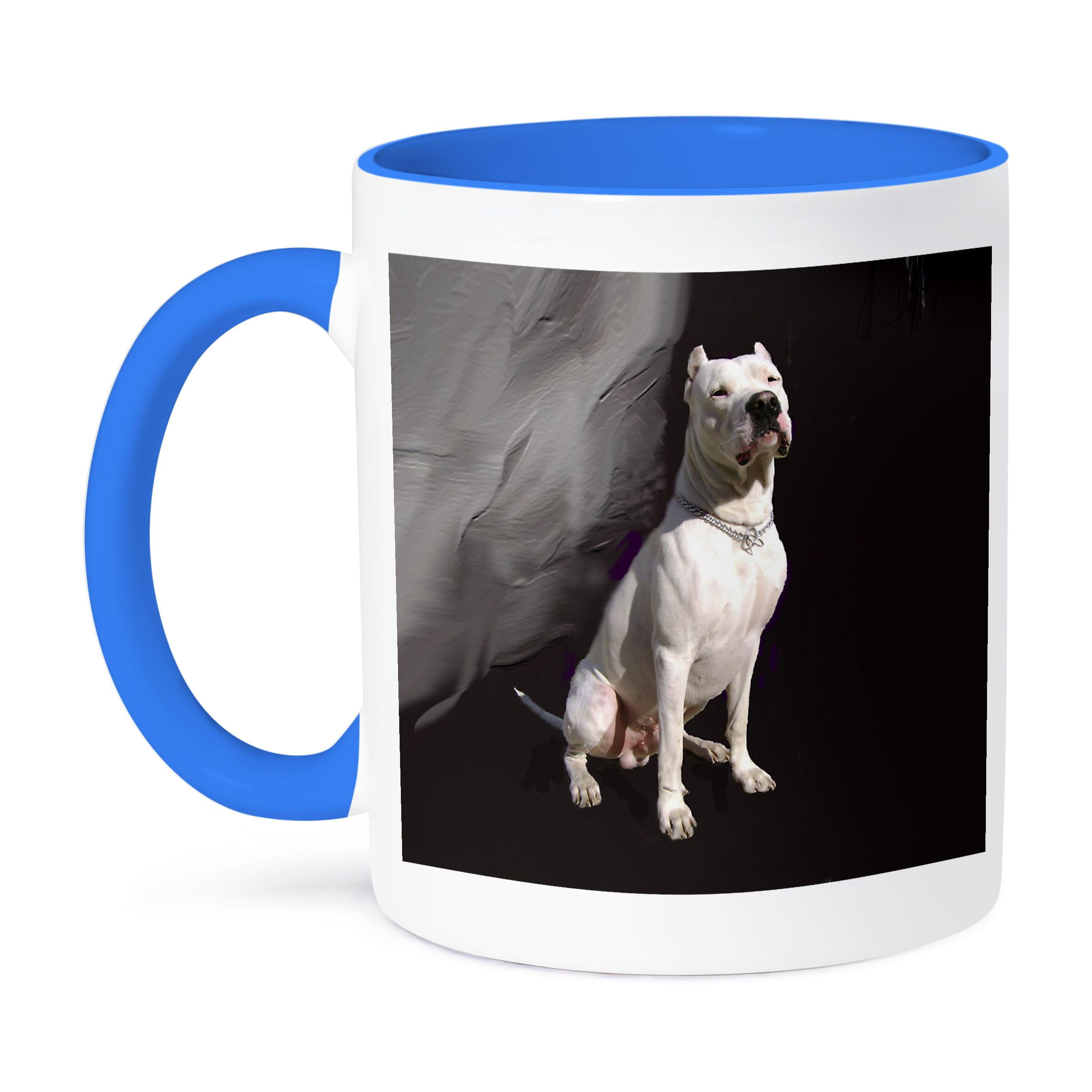 3dRose, Argentine Dogo, 11oz Two-Tone Blue Mug - Walmart.com