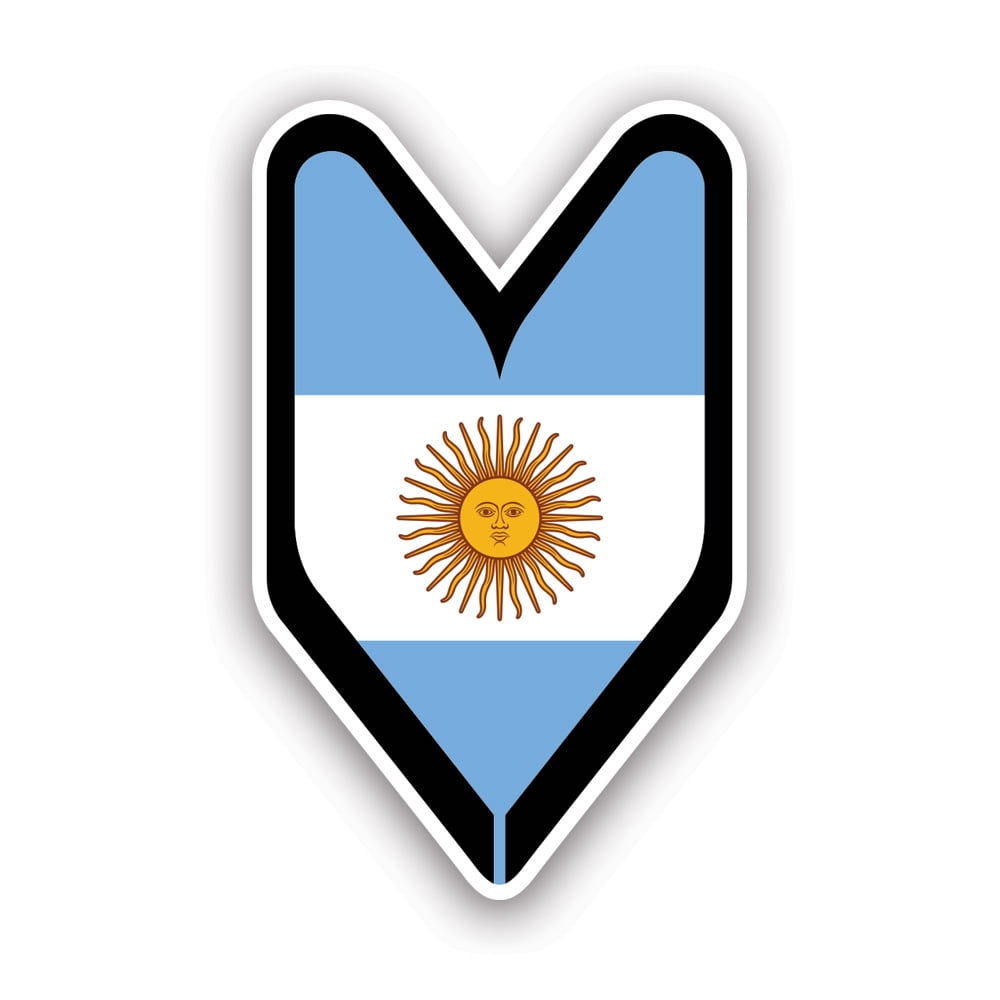 Argentine Driver Badge Sticker Decal - Self Adhesive Vinyl ...