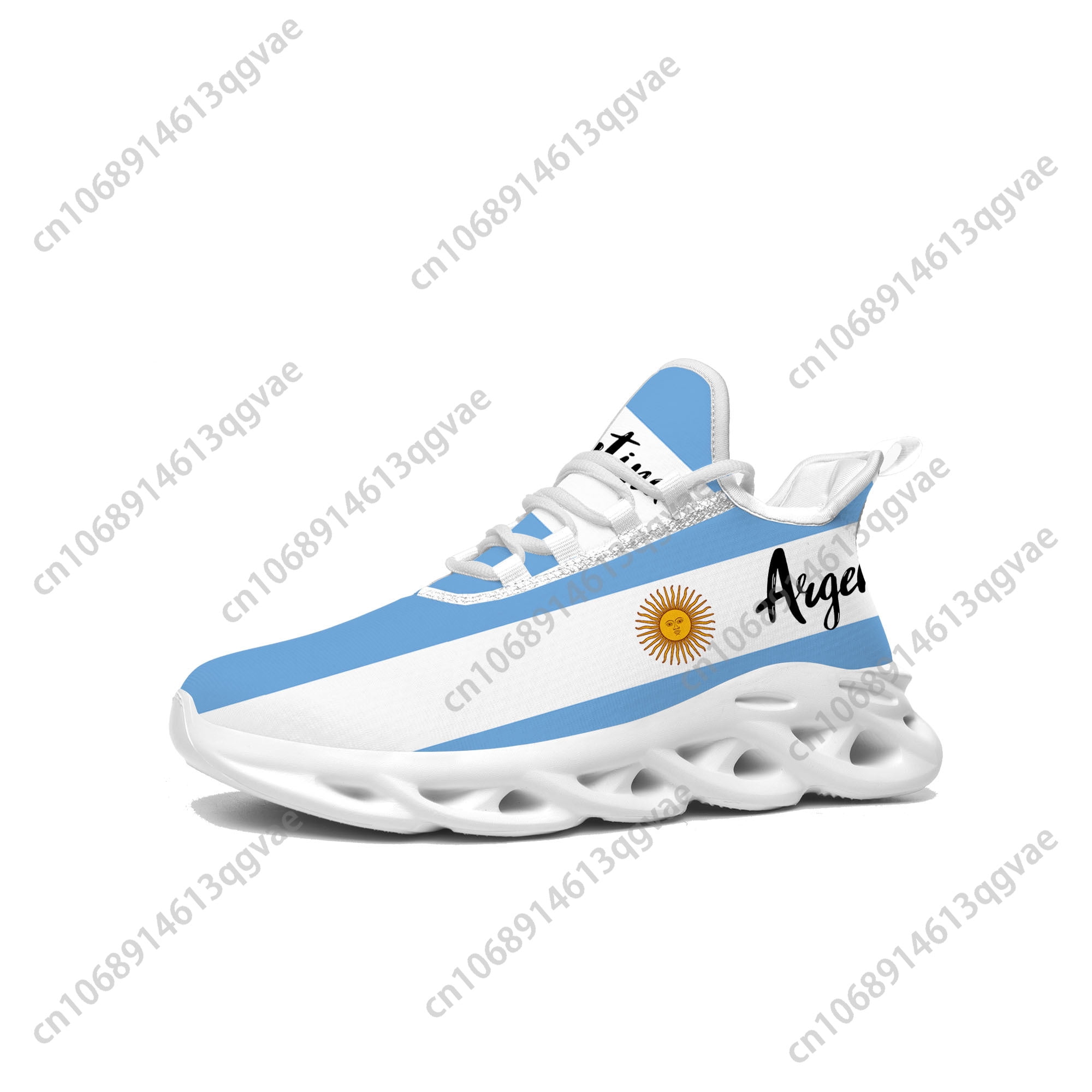 Argentine Flag Flats Sneakers Mens Womens Argentina Sports Running High Quality Sneaker Lace Up ...